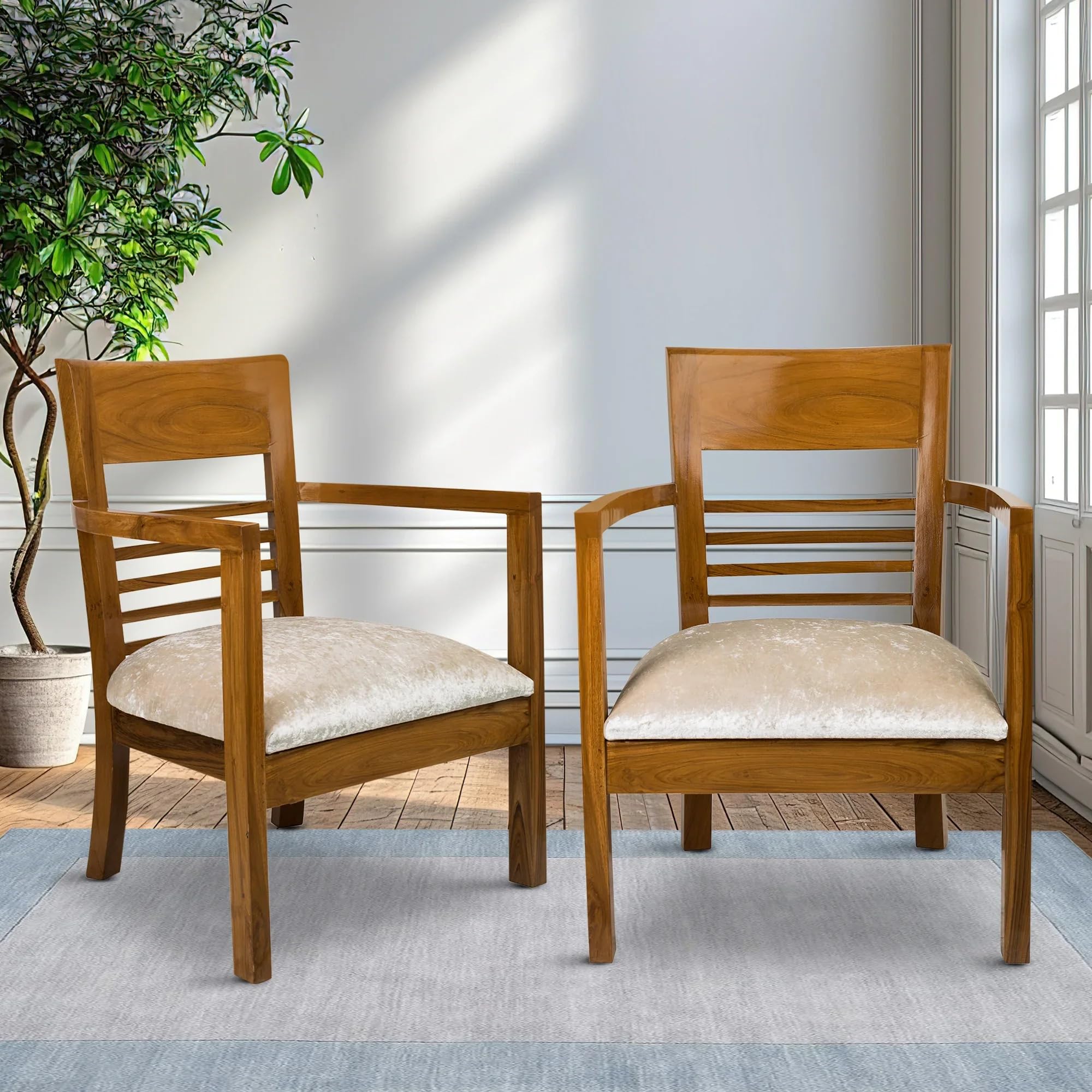 Wooden Arm Chair Design