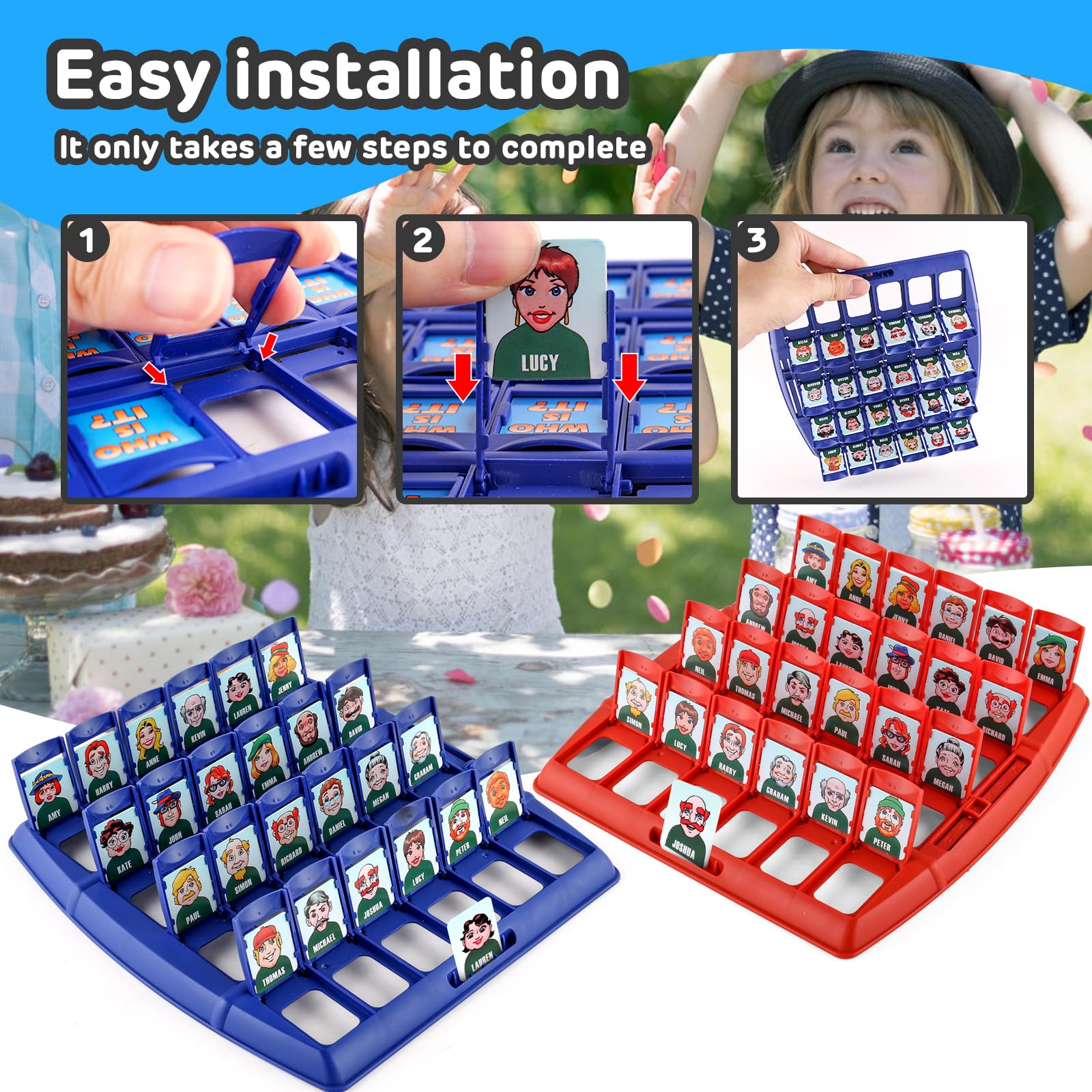 Snapklik.com : XQW Guess Board Game For Kids And Adults