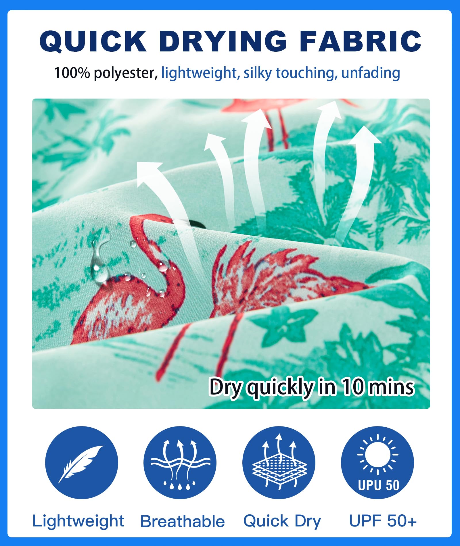 Snapklik.com : Mens Swim Trunks 9" Quick Dry Bathing Suit Big & Tall ...