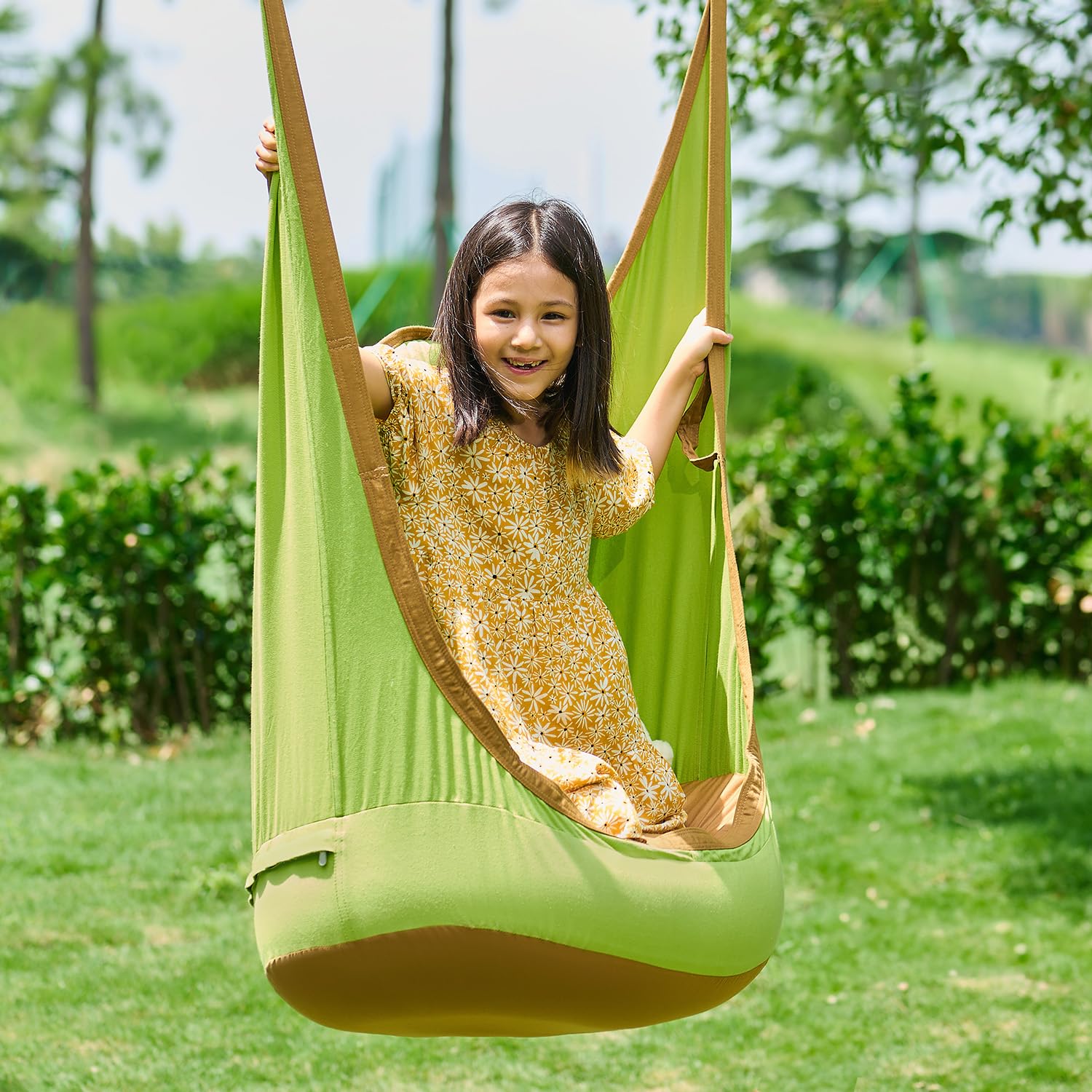 Snapklik.com : CO-Z Upgraded Kids Pod Swing, Hanging Pod Swing Chair