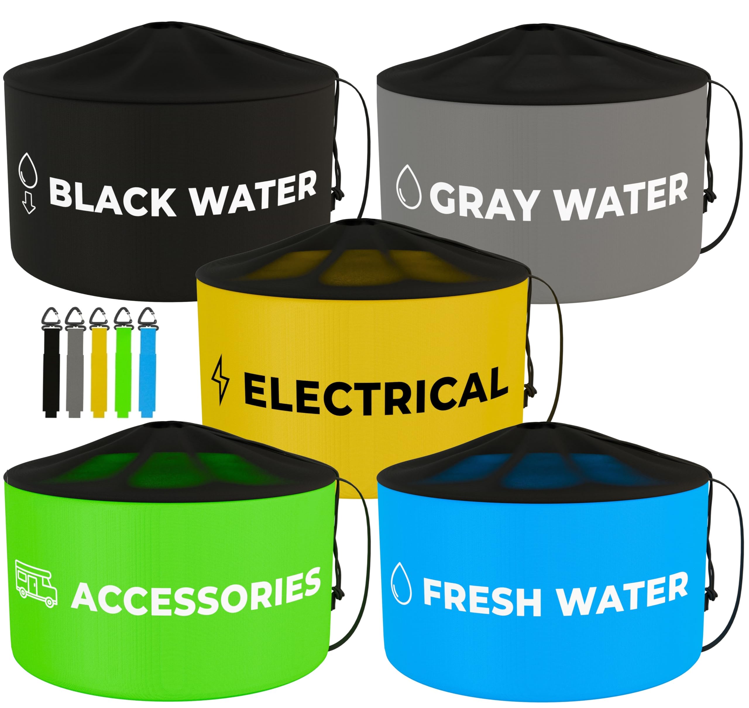 Amazon.com: DanDee® 5-PACK Waterproof RV Hose Bag Storage, RV Utility ...