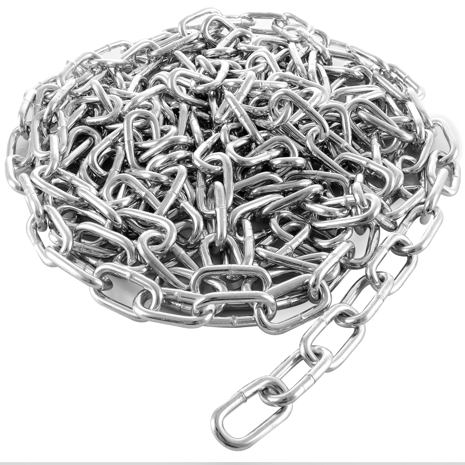 VIDETOL 6 Metres Length 304 Stainless Steel Chain, 5mm Heavy Duty Chain ...