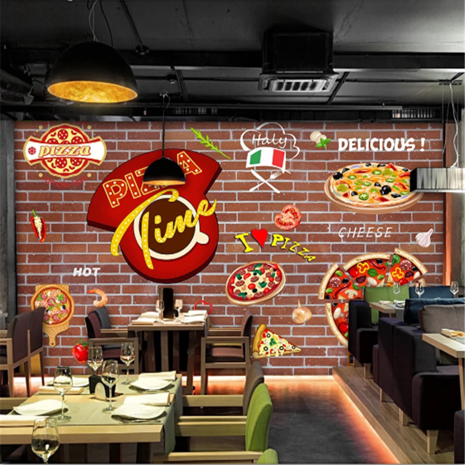 Fast Food Restaurant Wall Design