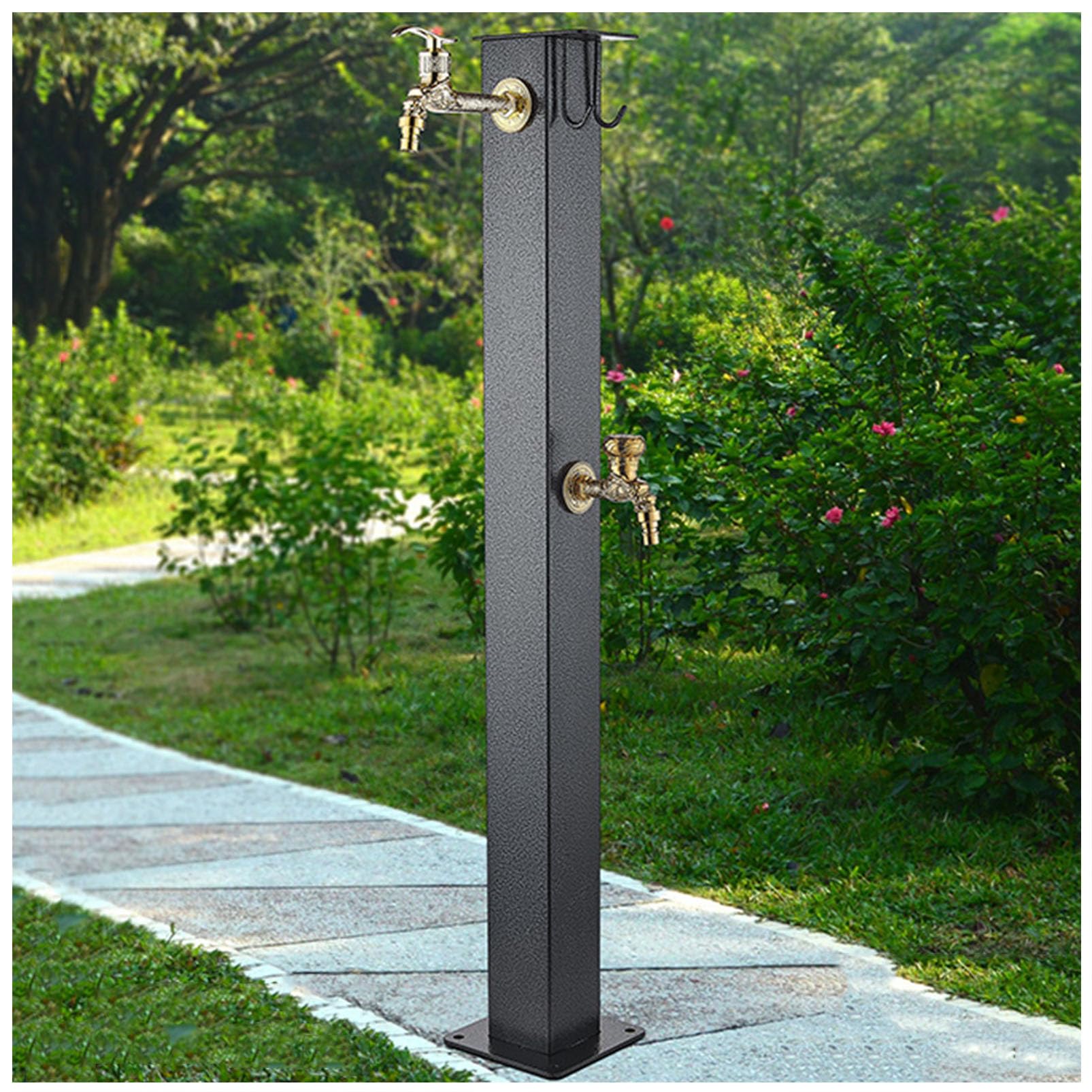 Amazon.com: Doorhighpeak Outdoor Water Column Fountain Garden Vertical ...