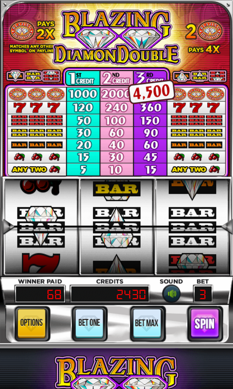 Blazing Double Diamonds Slots - App on Amazon Appstore