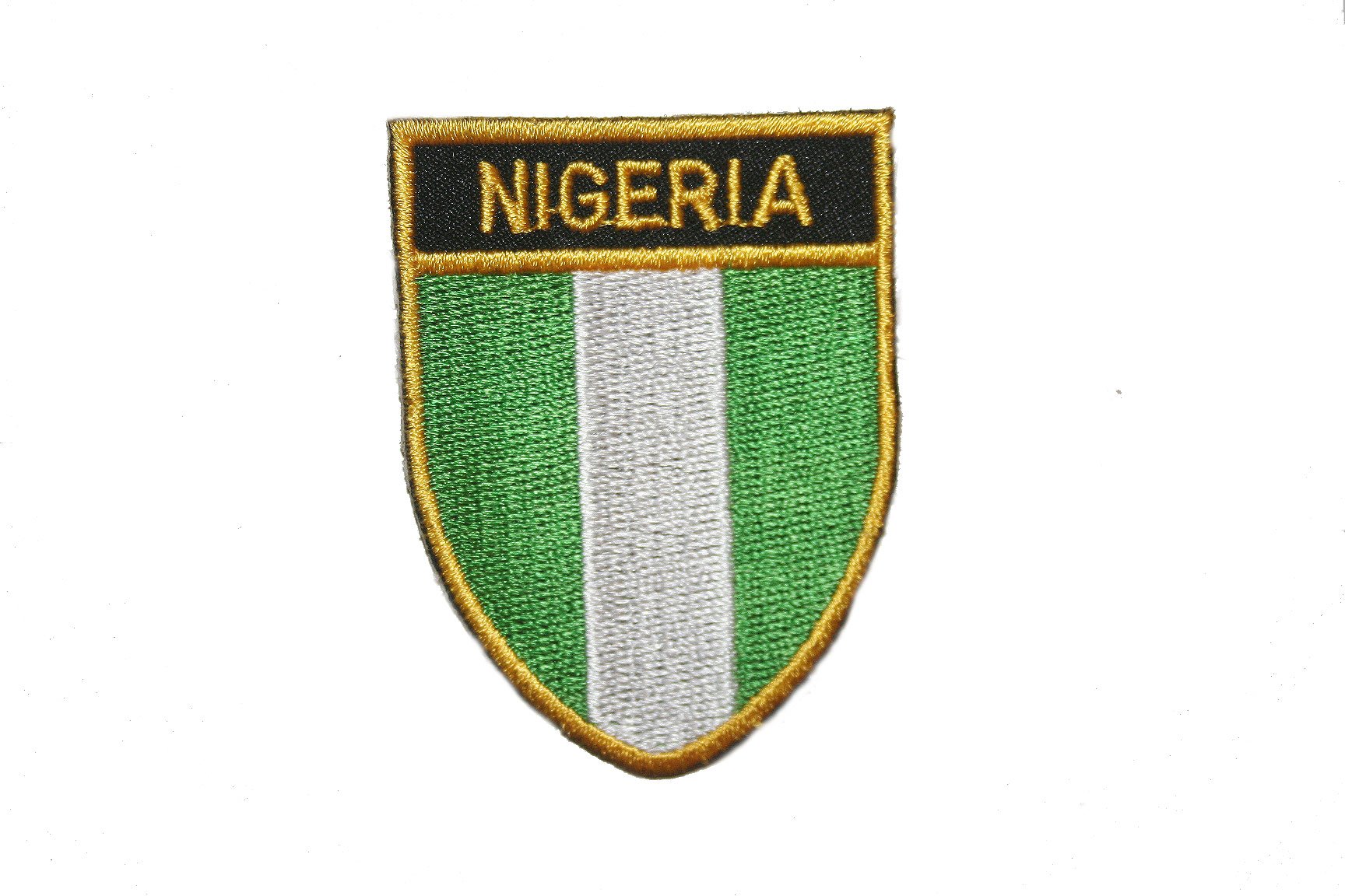 Amazon.com: Nigeria Country Flag OVAL SHIELD Embroidered Iron on Patch ...
