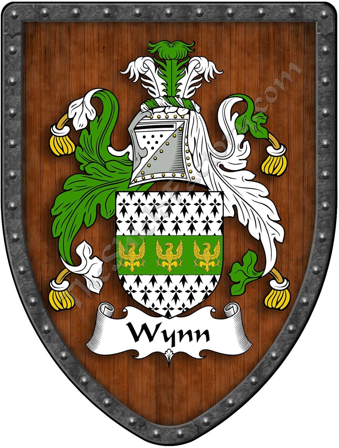 Amazon.com: Wynn Family Crest Custom Coat of Arms, Family Ancestry and ...