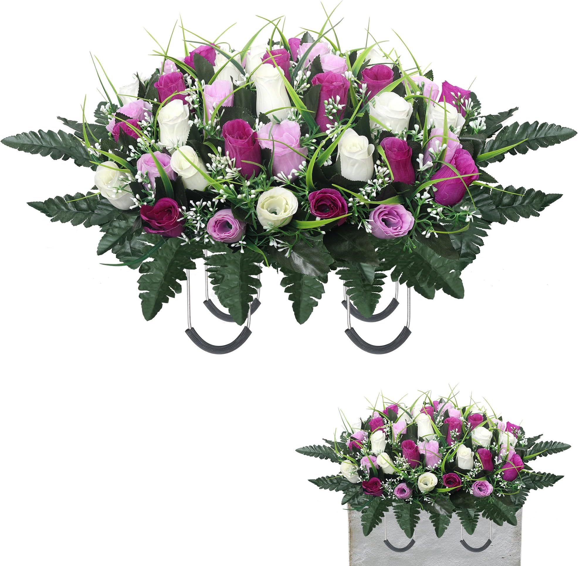 Amazon.com: Headstone Flower Arrangement Anchor for Saddles and Wreaths ...