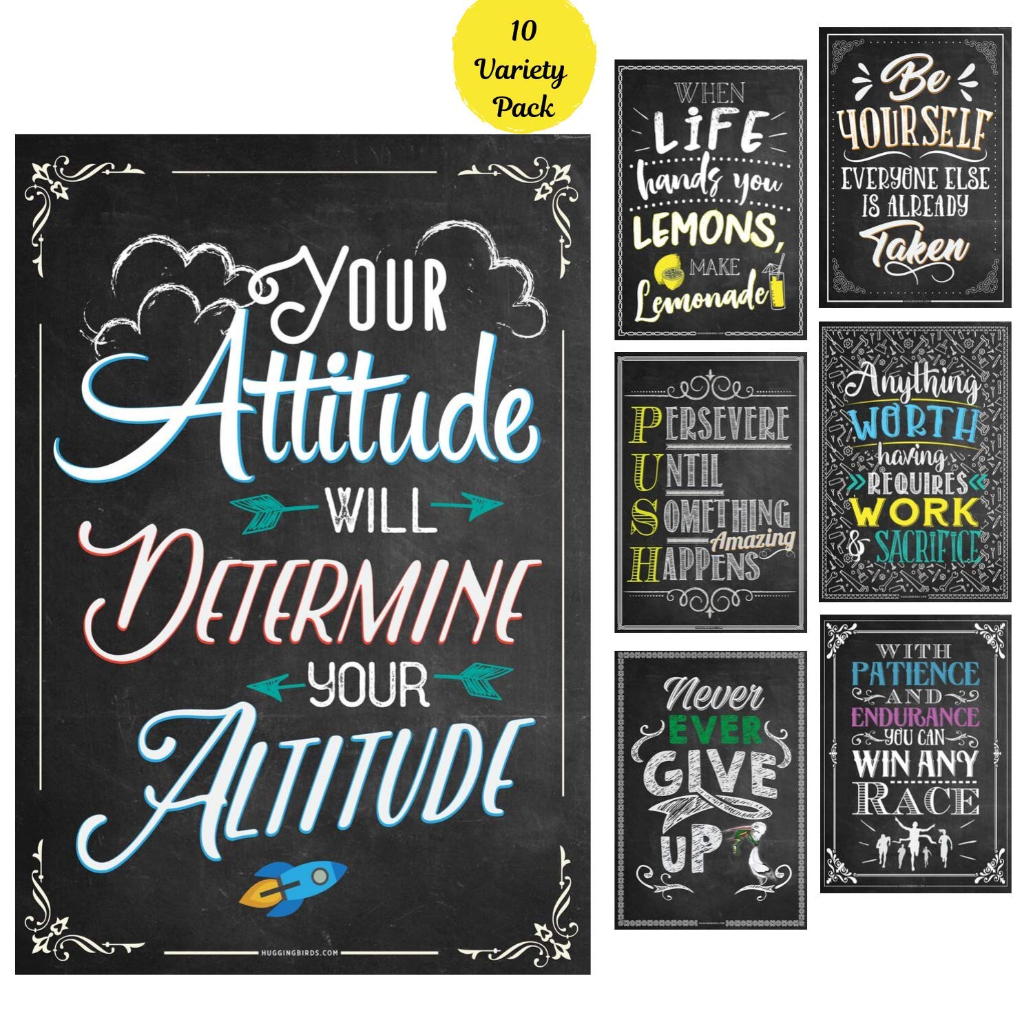 Buy Hugging Birds 10 Laminated Motivational Classroom s| Motivational ...