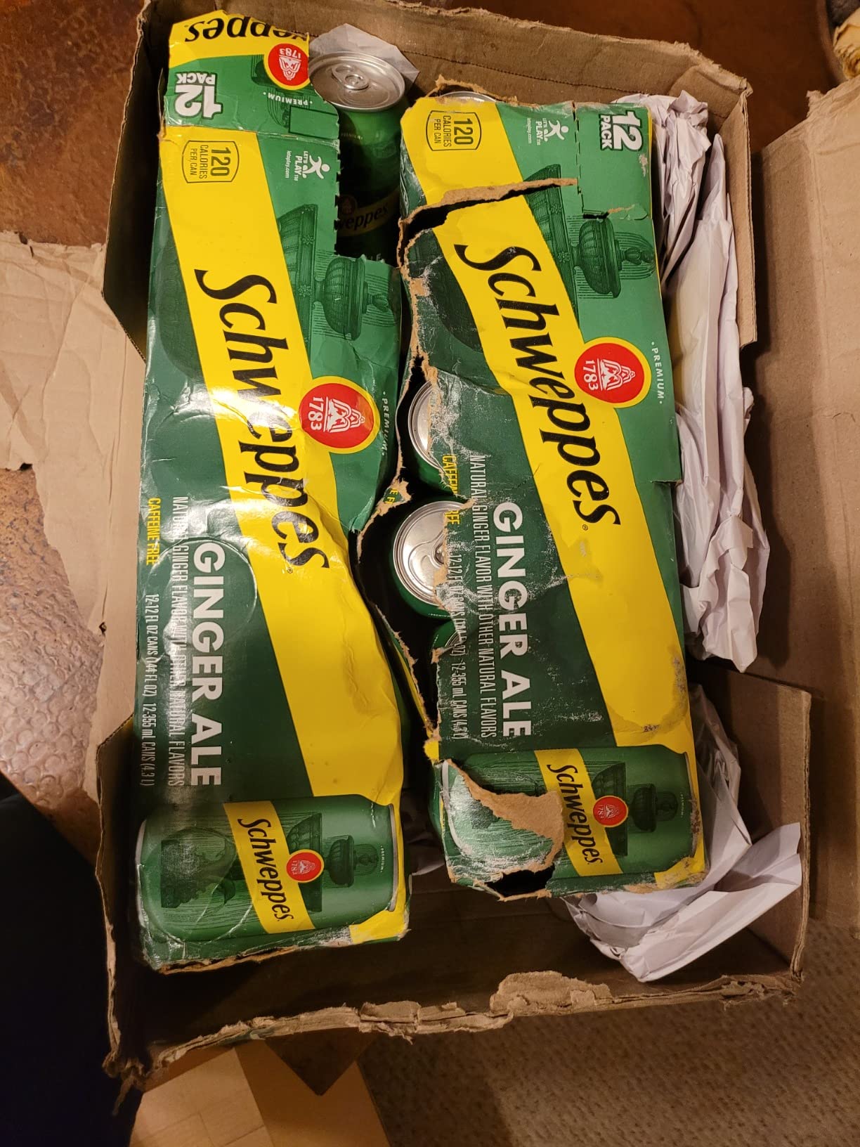 Amazon.com : Schweppes Ginger Ale Soda, 12 fl oz cans, 12 pack ...
