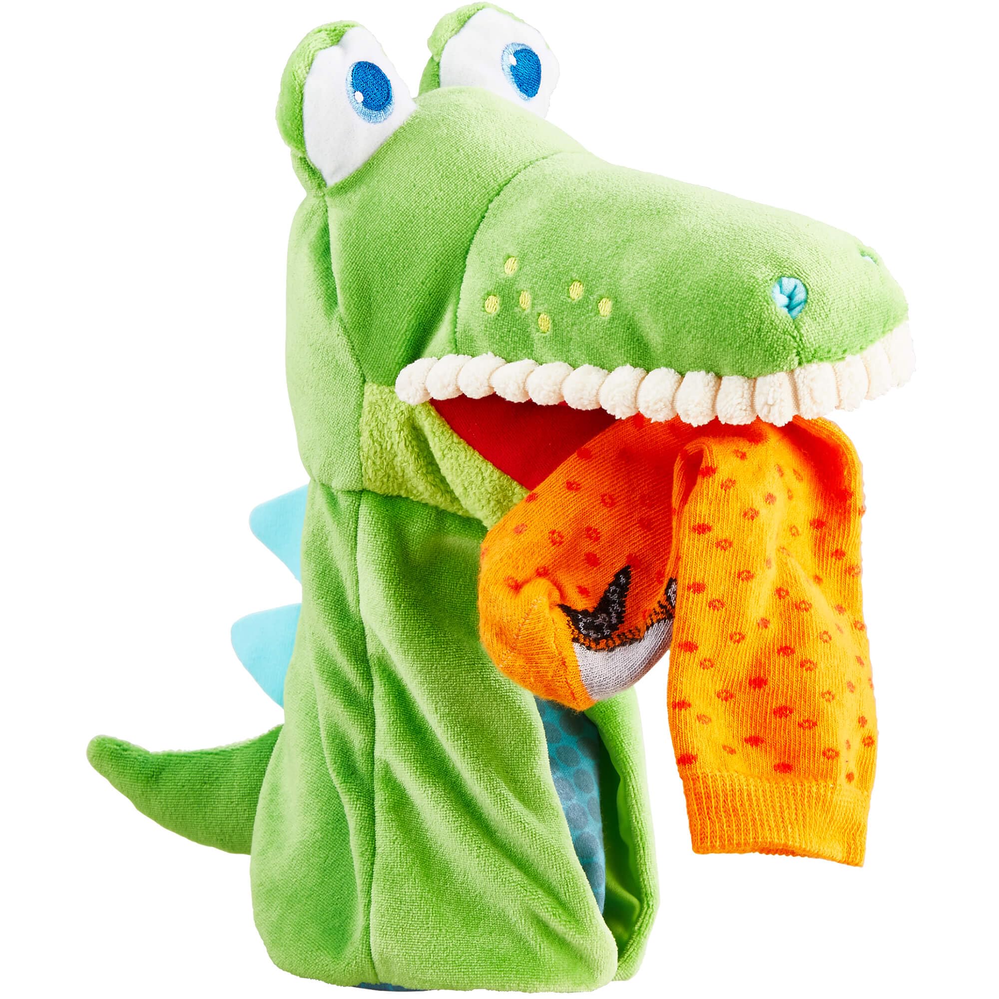 Snapklik.com : HABA Glove Puppet Eat It Up Croco - Hand Puppet