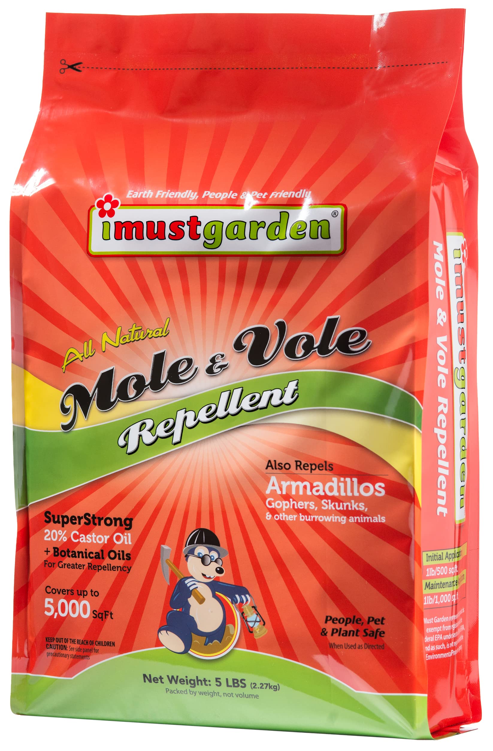 Amazon.com : I Must Garden Mole & Vole Repellent: Professional Strength – Twice The Coverage ...