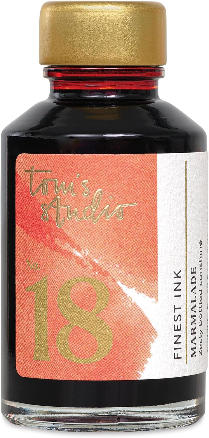 Tom's Studio Fountain Pen Ink, Marmalade Orange Writing Ink, Glass Ink ...