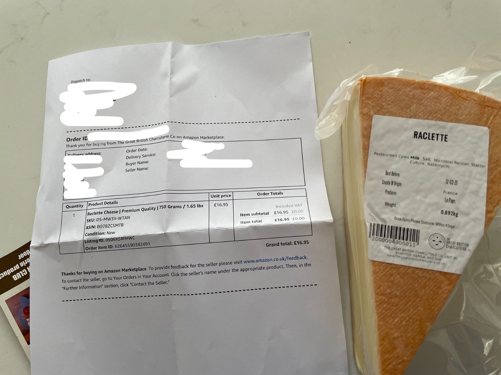 Raclette Gouda Cheese Shop Cheese | Premium Quality | 750 Grams / 1.65 ...