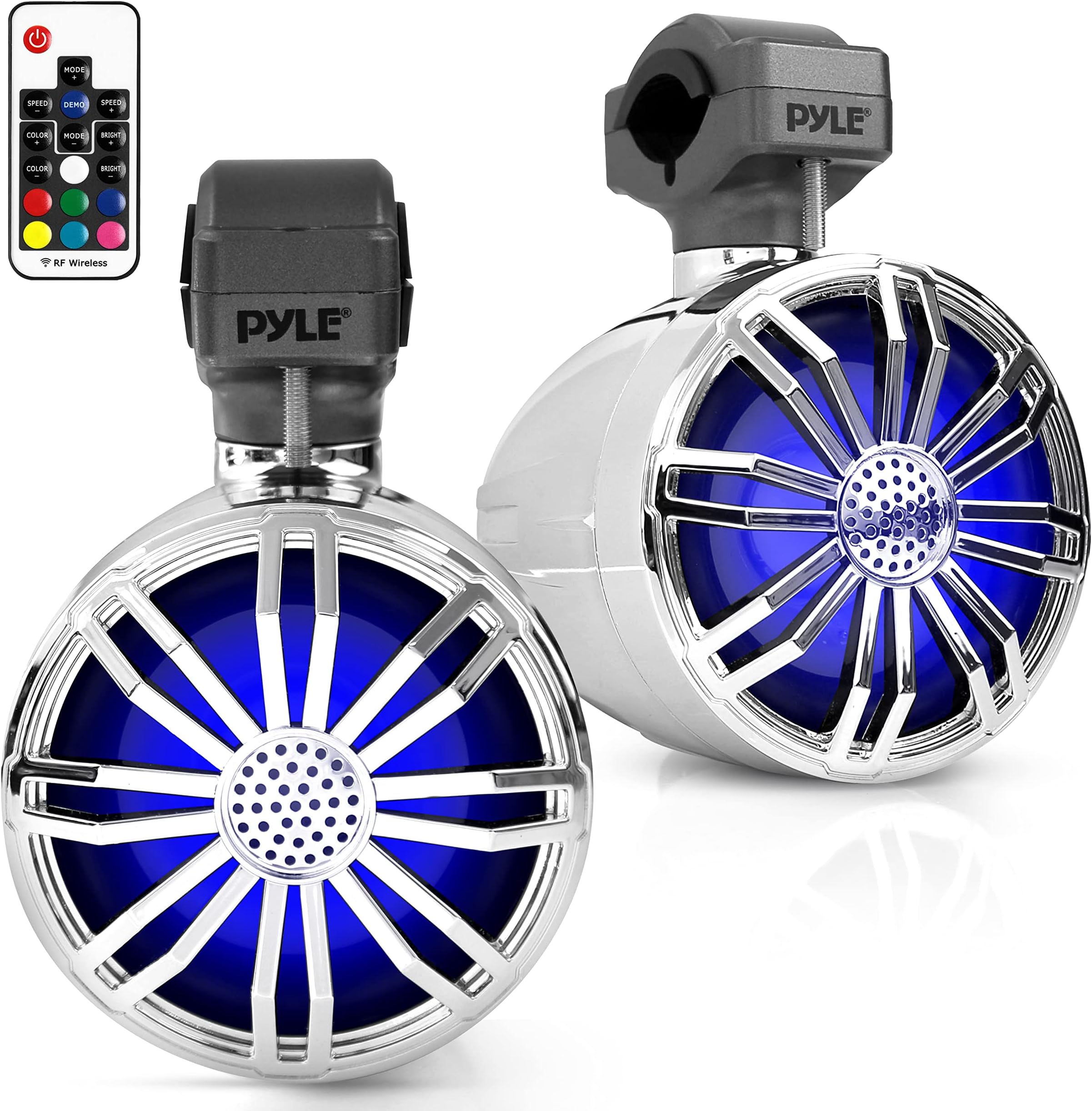 Amazon.com: Pyle Bluetooth Waterproof Off-Road Speakers - 3.5” 40W ...