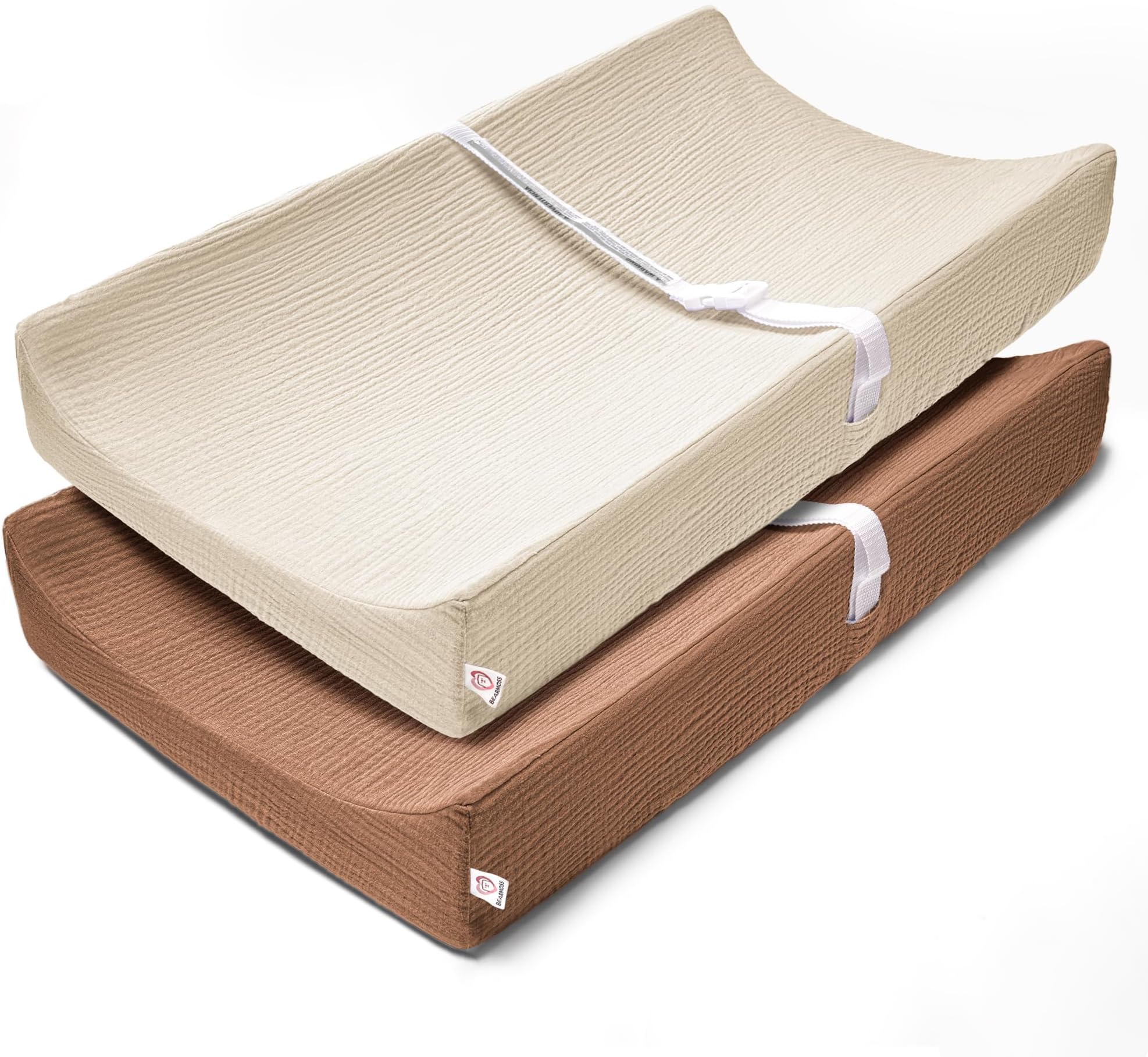 Amazon.com: Bearmoss Changing Pad Covers 2Pack 100% Cotton Muslin ...