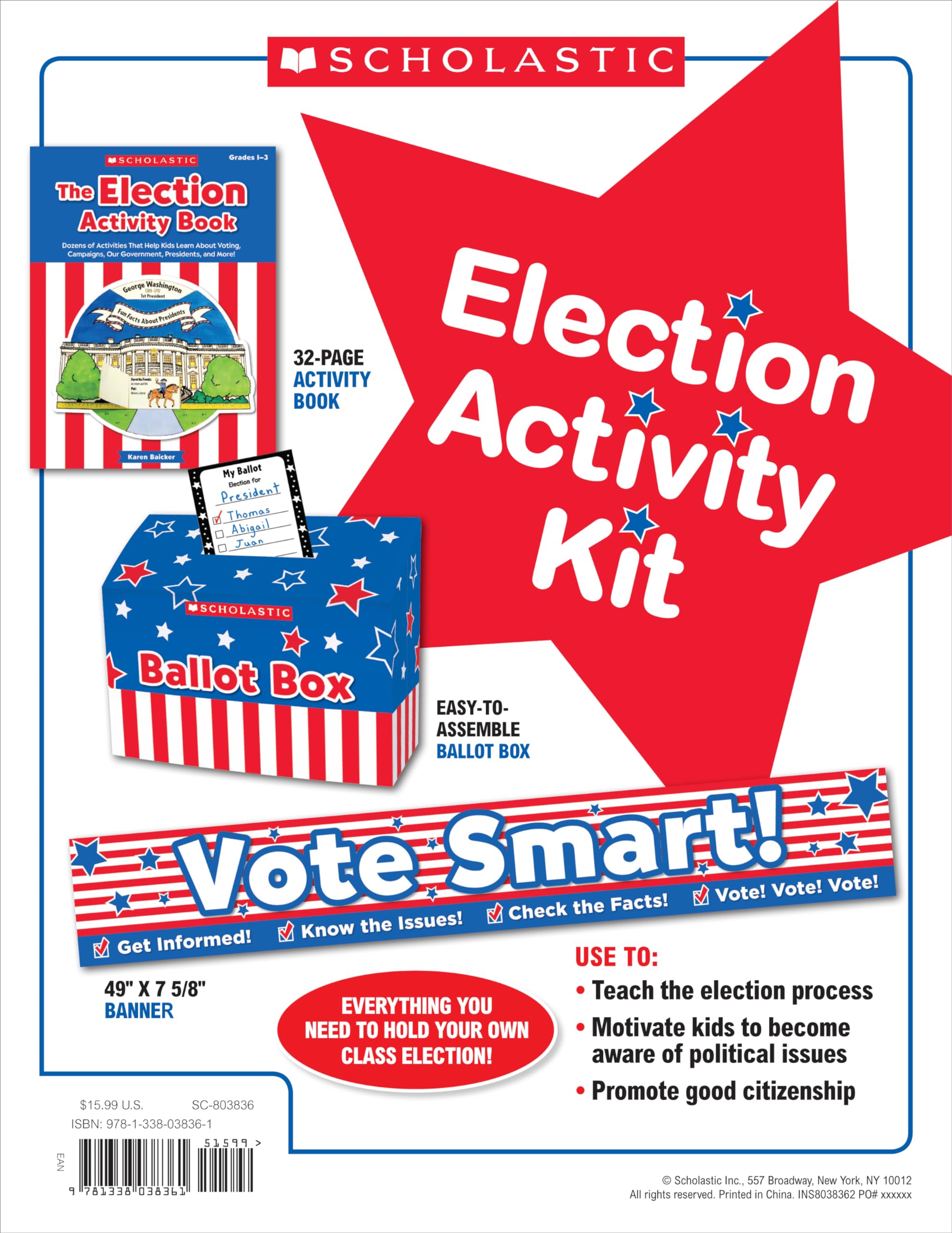 Amazon.com: Election Activity Kit, Revised Edition: 9781338038361 ...