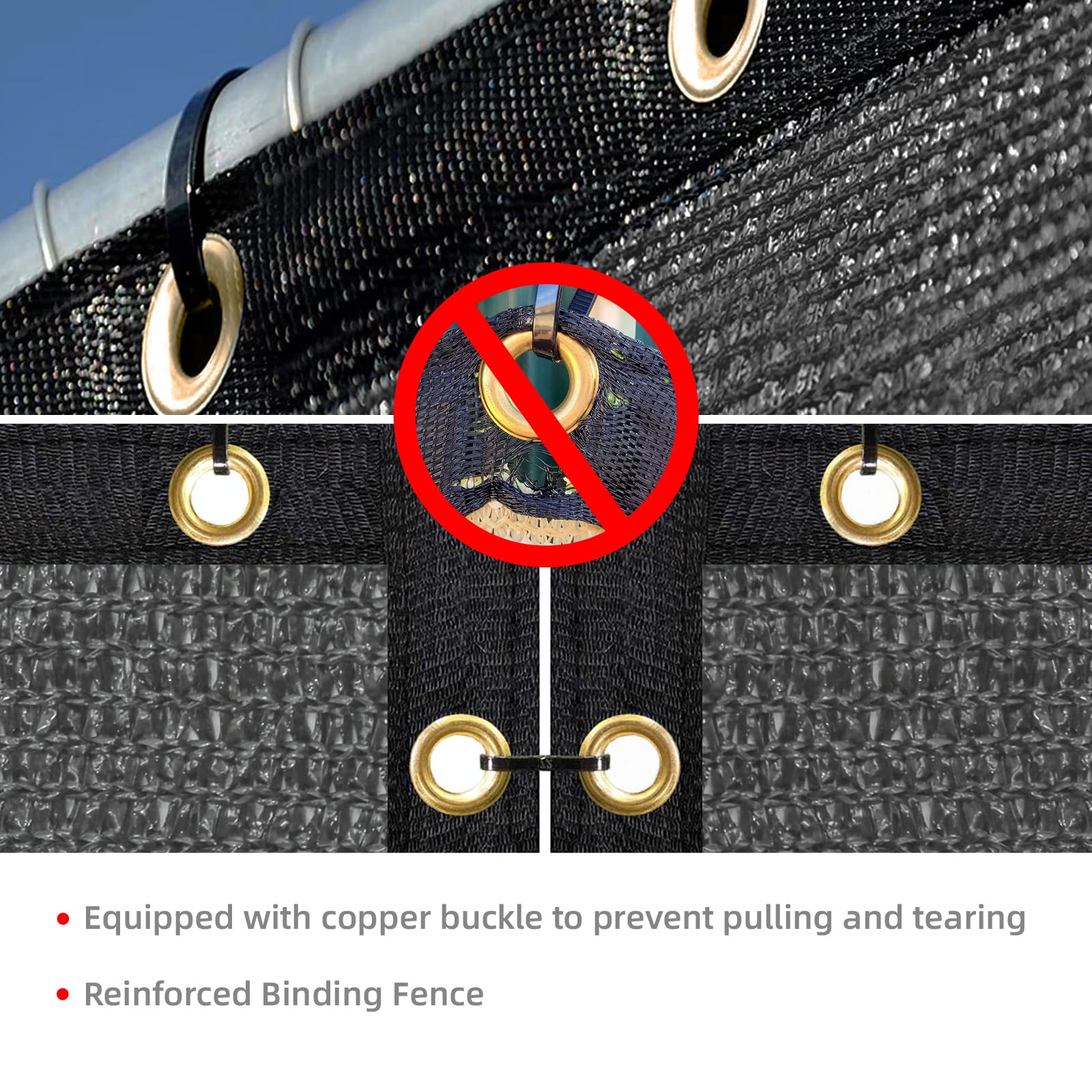 Snapklik.com : 4ft X 50ft Privacy Screen Fence, 90% Blockage Heavy Duty ...