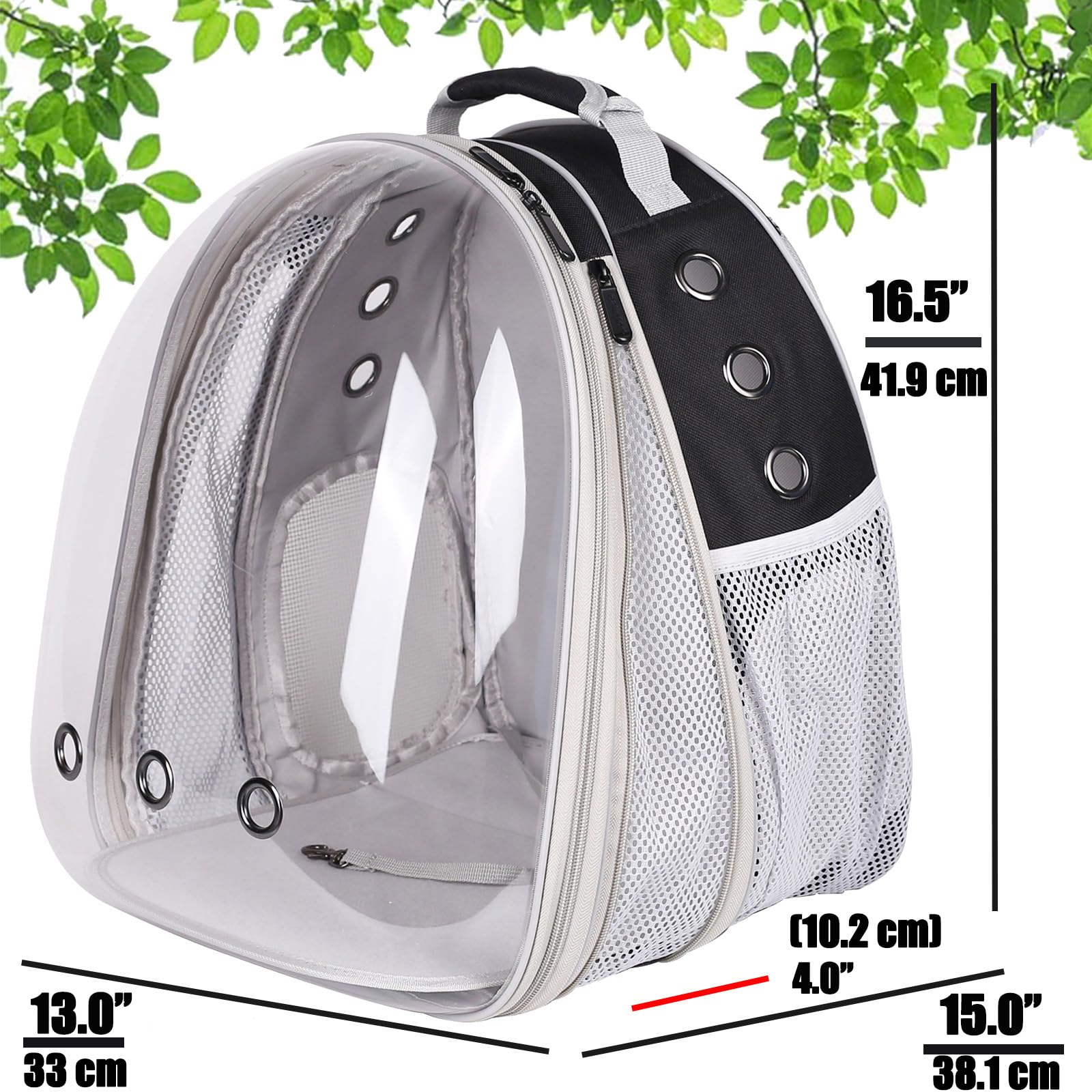 Snapklik.com : Front Expandable Large Cat Backpack Carrier, Fit Up To ...