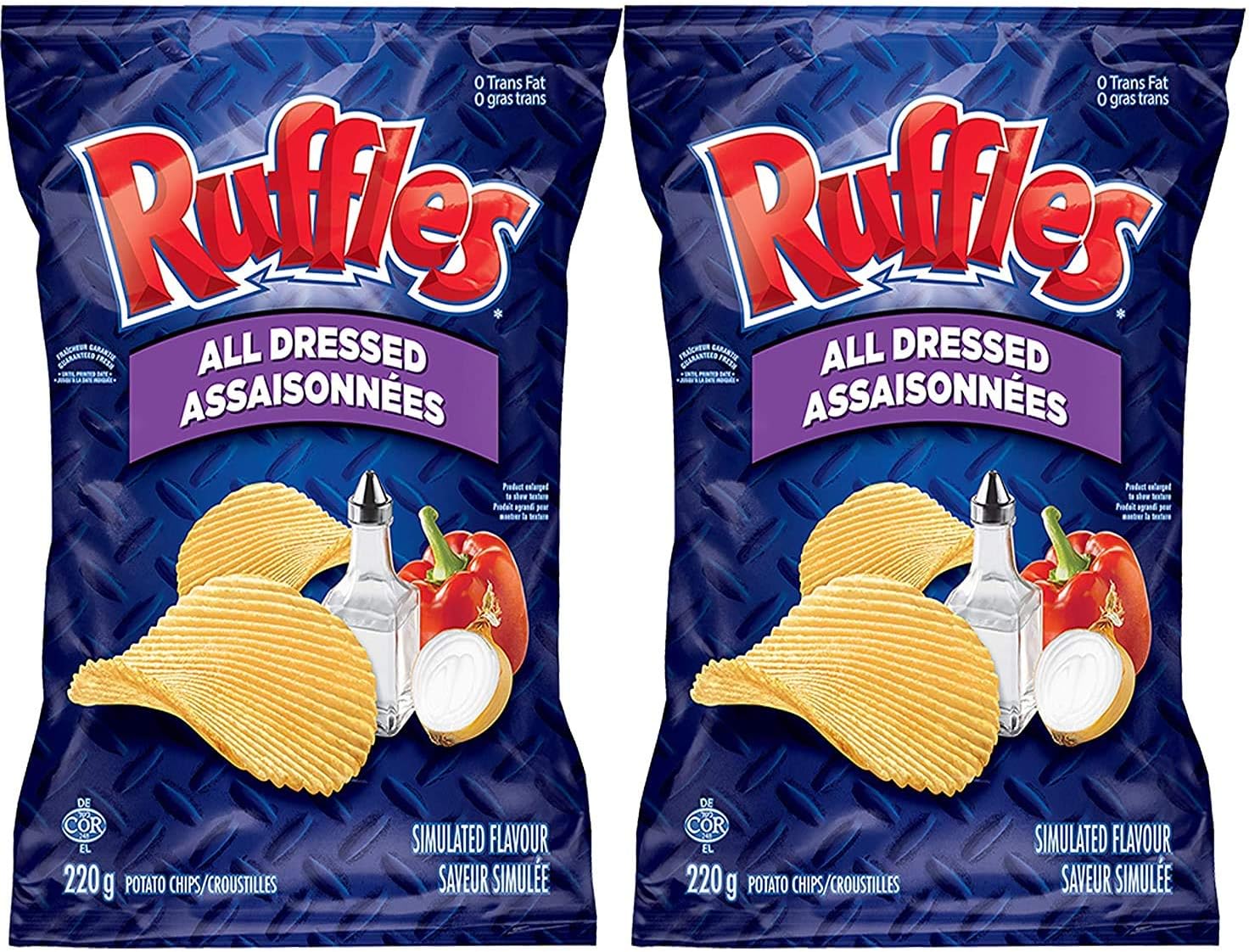 Amazon.com: Ruffles Potato Chips, Cheddar Cheese & Sour Cream, 8 Ounce