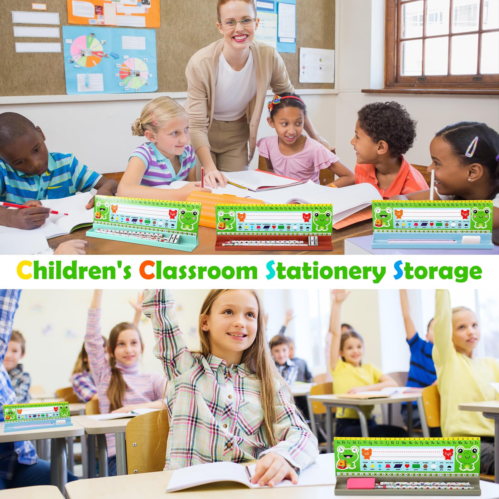 Snapklik.com : Jetec 24 Pcs Classroom Desk Name Plates Holder Index ...