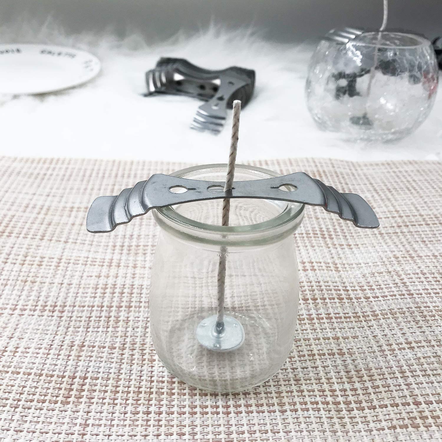 Snapklik.com : 21pcs Metal Candle Wick Centering Device Pack Of ...