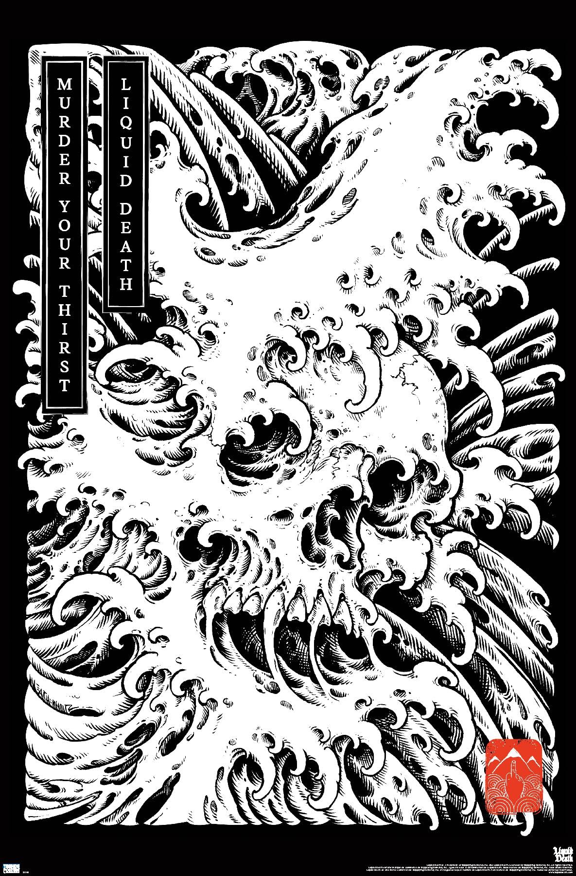 Amazon.com: Trends International Liquid Death - Death Wave Wall Poster ...