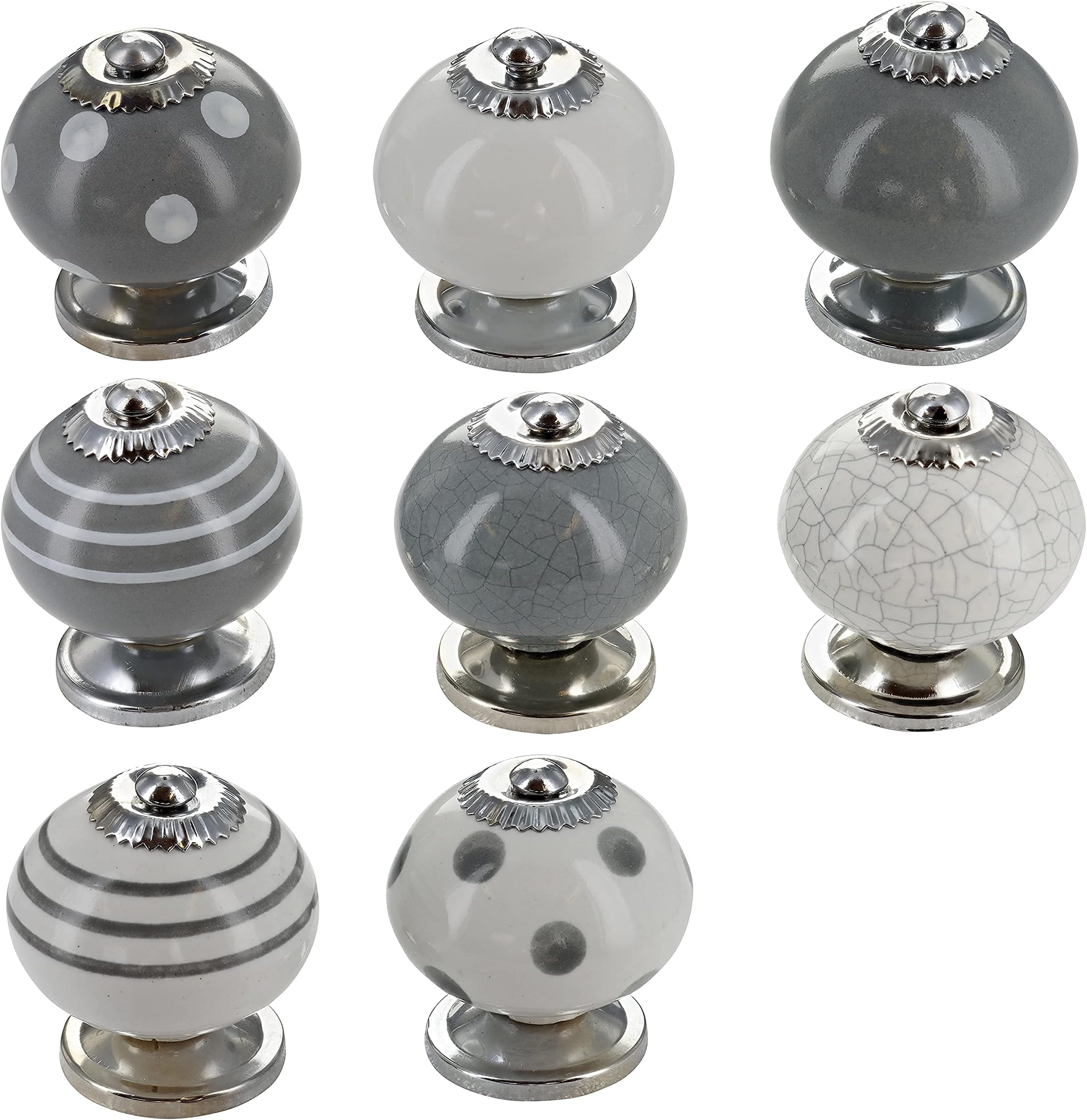 G Decor - Pomelli in ceramica, stile vintage shabby chic, per mobili e ...