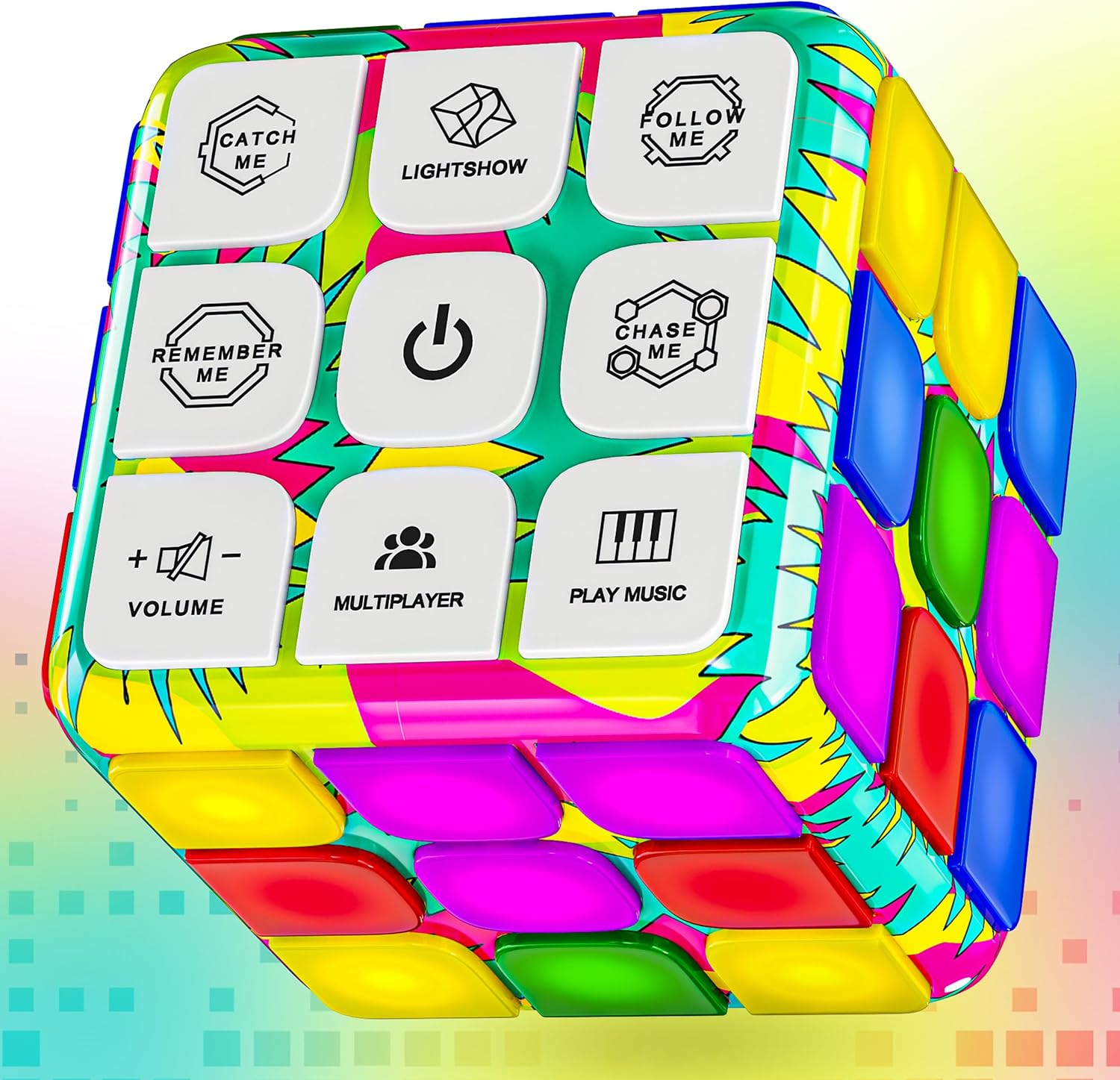 Amazon.com: Skywin Puzzle STEM Memory Cube Game, 3 Pack Entertaining, Fun & Unique Flashing ...
