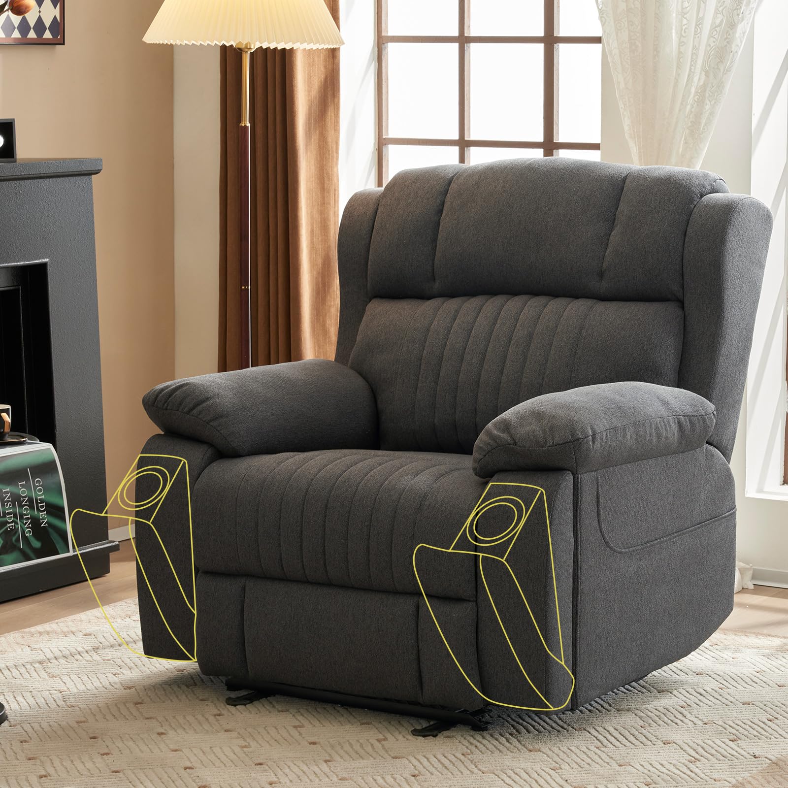 Amazon.com: PALLOME Electric Power Recliner Chair, Power Recliner Chair ...