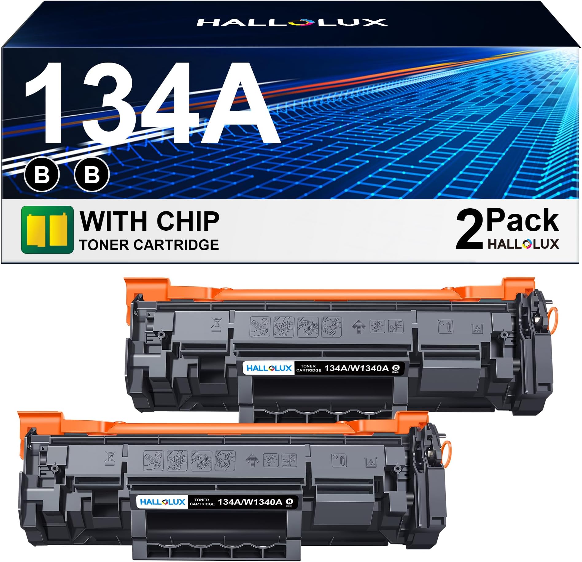Amazon.com: 134A W1340A Toner Cartridges (with Chip) for HP 134A W1340A ...