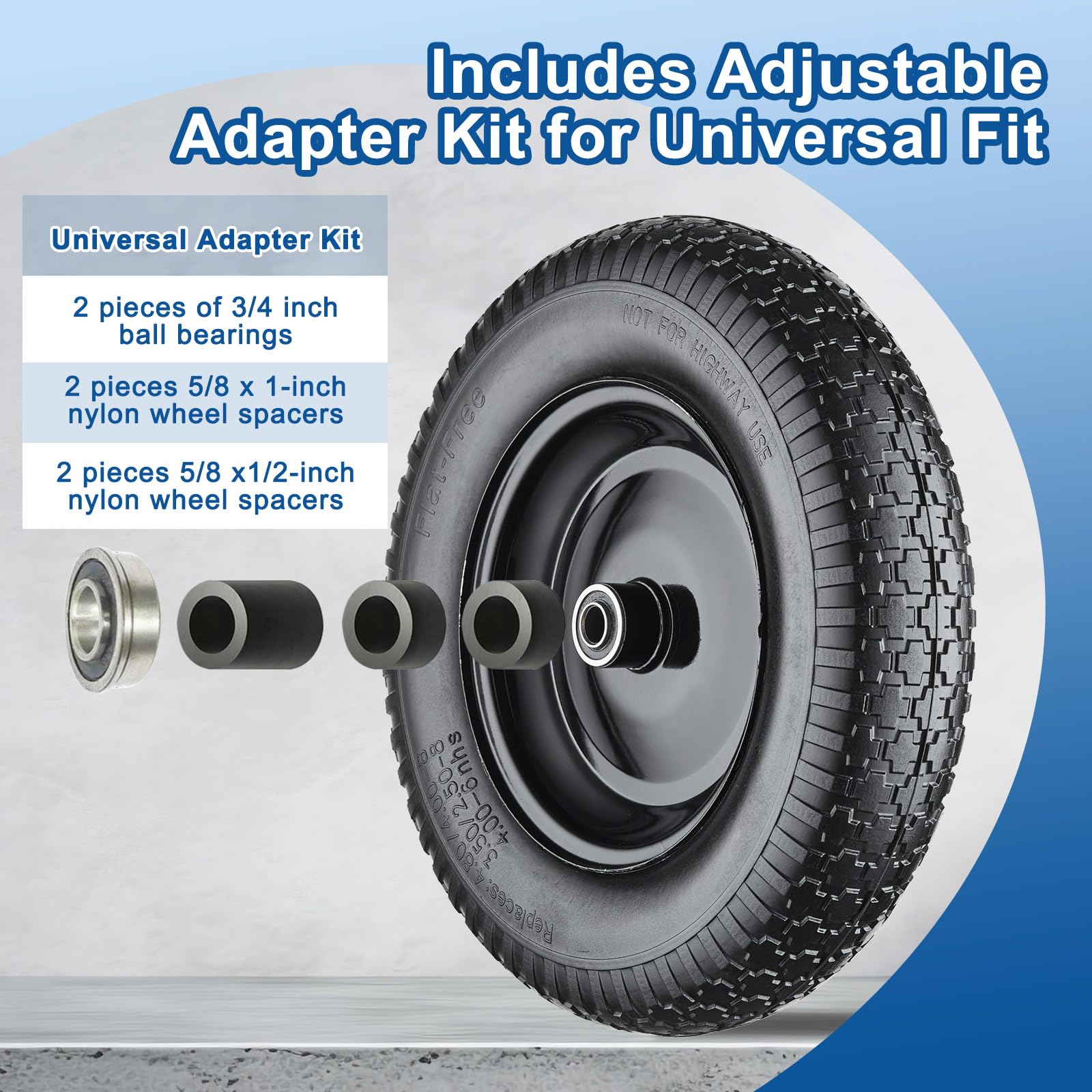 Wheelbarrow Tires 4 80 4 00 8 Flat Free 14 5 Solid Wheelbarrow Tire