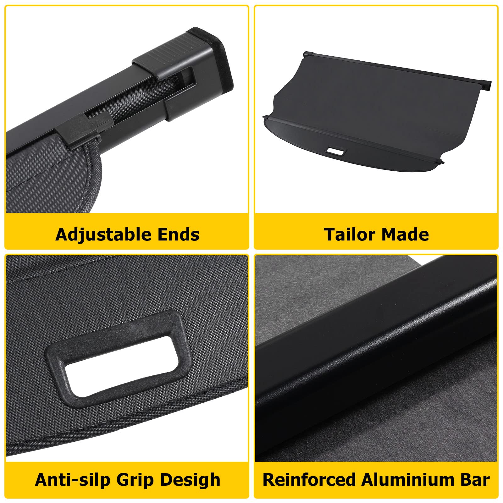 Cargo Cover Car Trunk , For Hyundai Tucson L 2022-2025 Retractable Rear ...