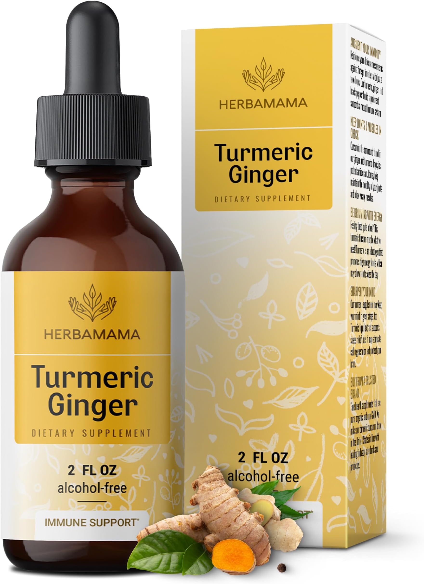 Amazon.com: OU Turmeric and Ginger Supplement Drops for Joint Support ...