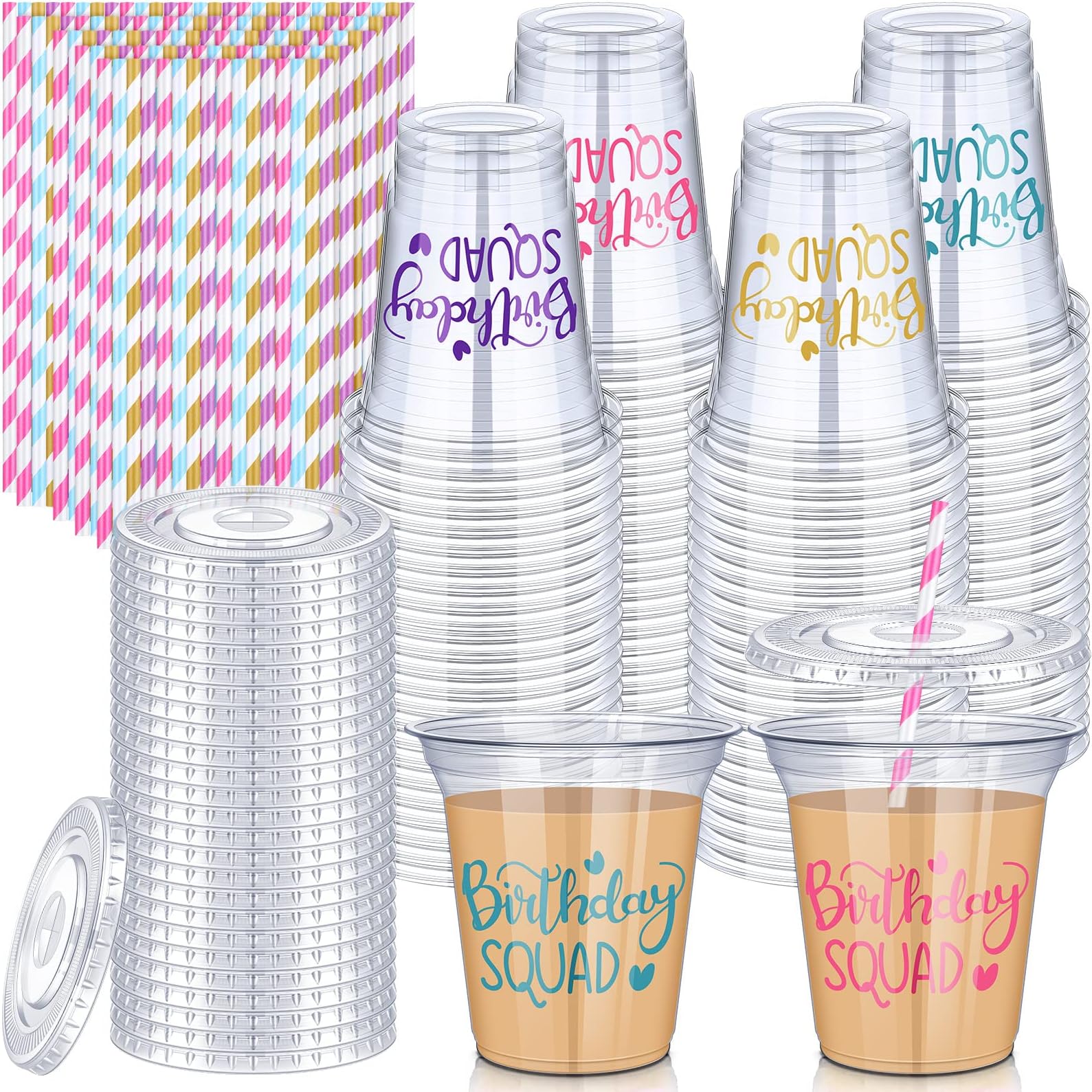 Amazon.com: Sliner 100 Set 60th Birthday Cups Cheers to 60 Years ...