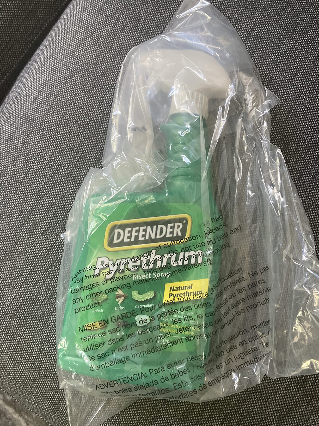 Defender Pyrethrum Insect Spray Natural Insect Spray, 750ml : Amazon ...