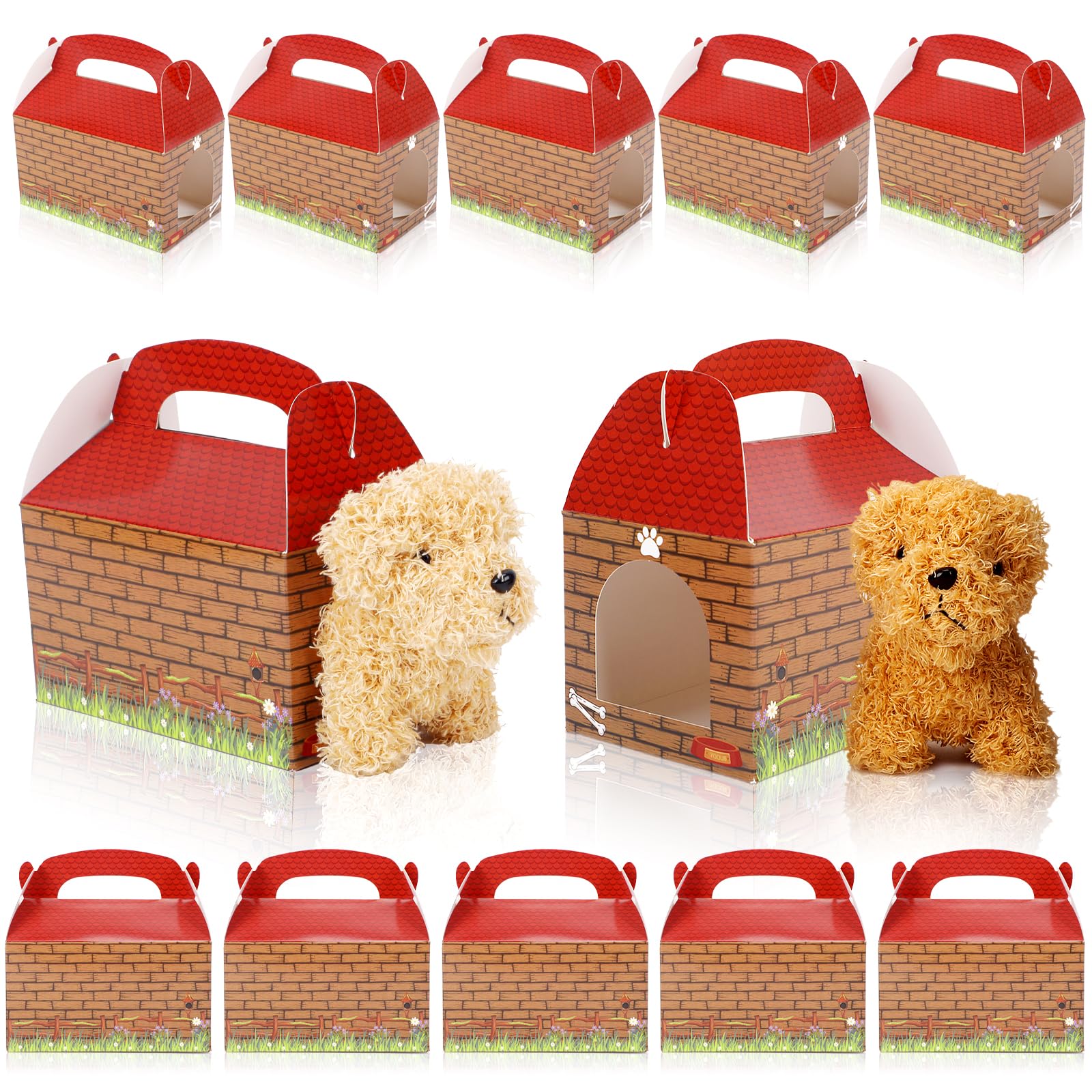 Amazon.com: 25 pcs Dog Party Favors Boxes Puppy Treat Boxes with Holes ...