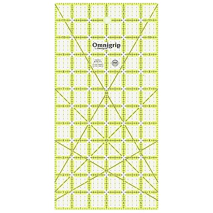 Amazon.com: Omnigrip by Omnigrid Non-Slip Ruler, 6" x 12"