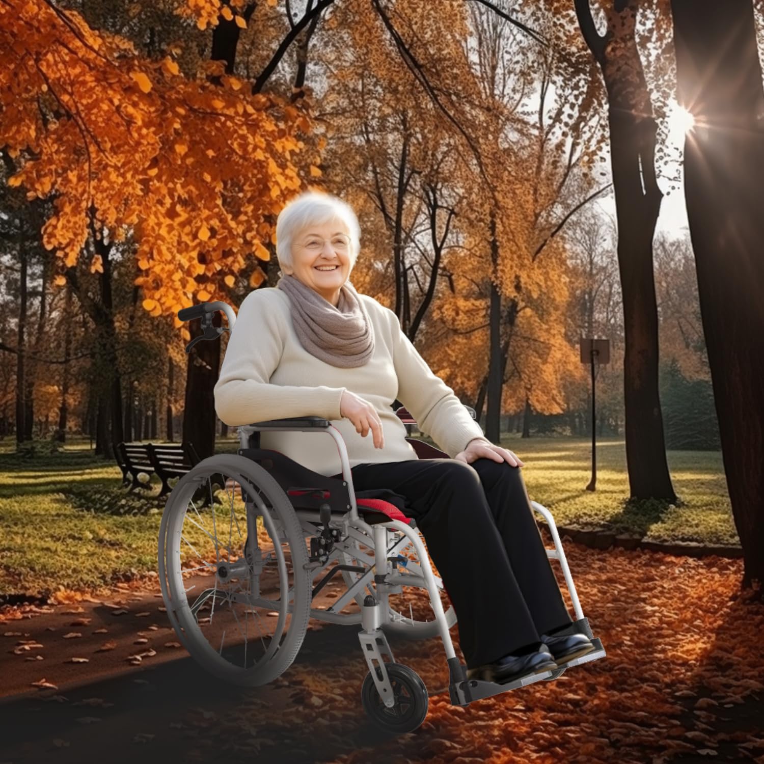 SUMELL Magnesium Lightweight Wheelchair - 21lbs Self propelled Chair ...