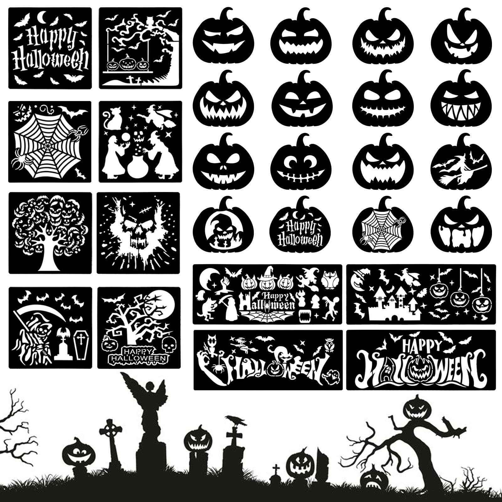 Haunter Pumpkin Stencils