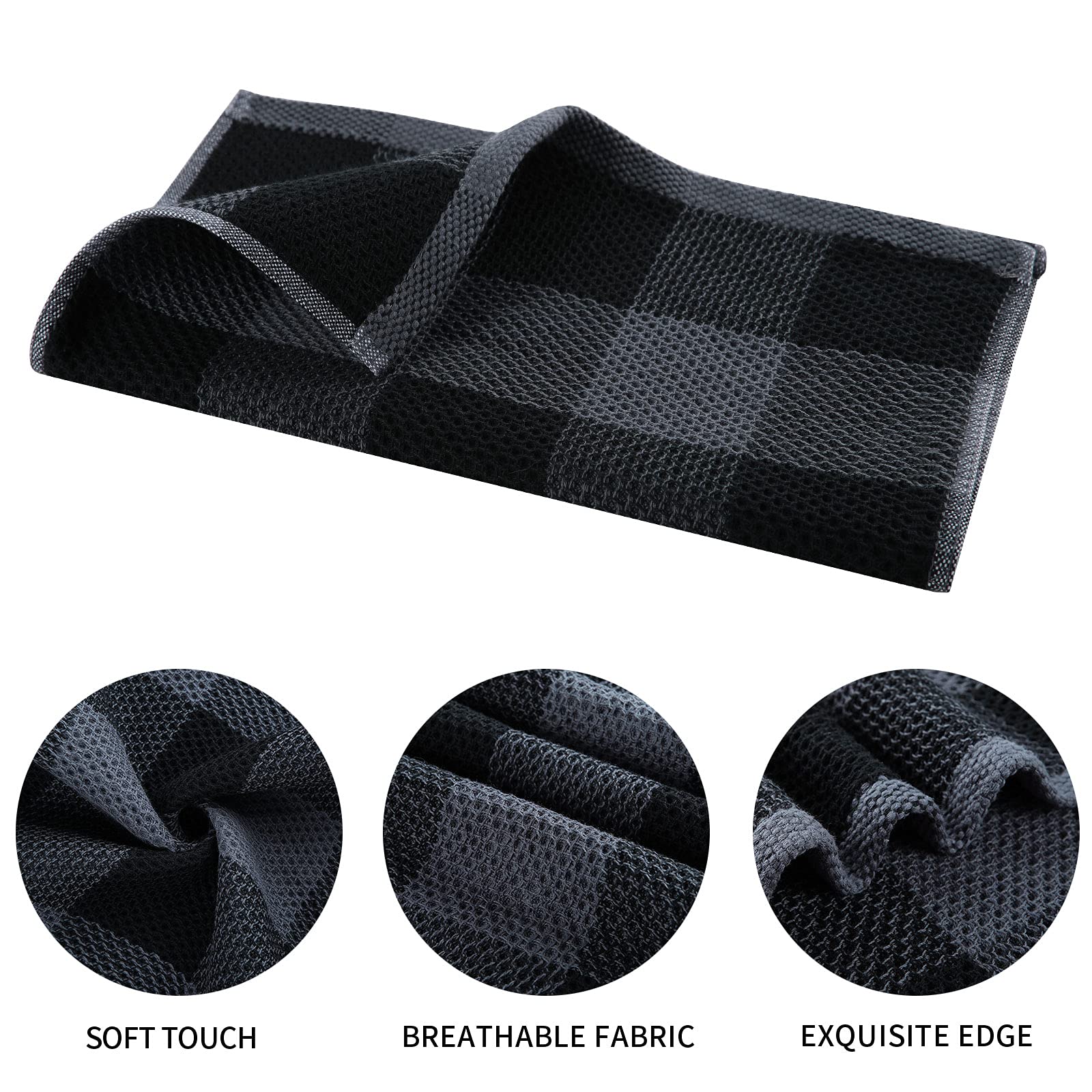 Snapklik.com : 100% Cotton Waffle Weave Kitchen Towels, 13 X 28 Inches ...
