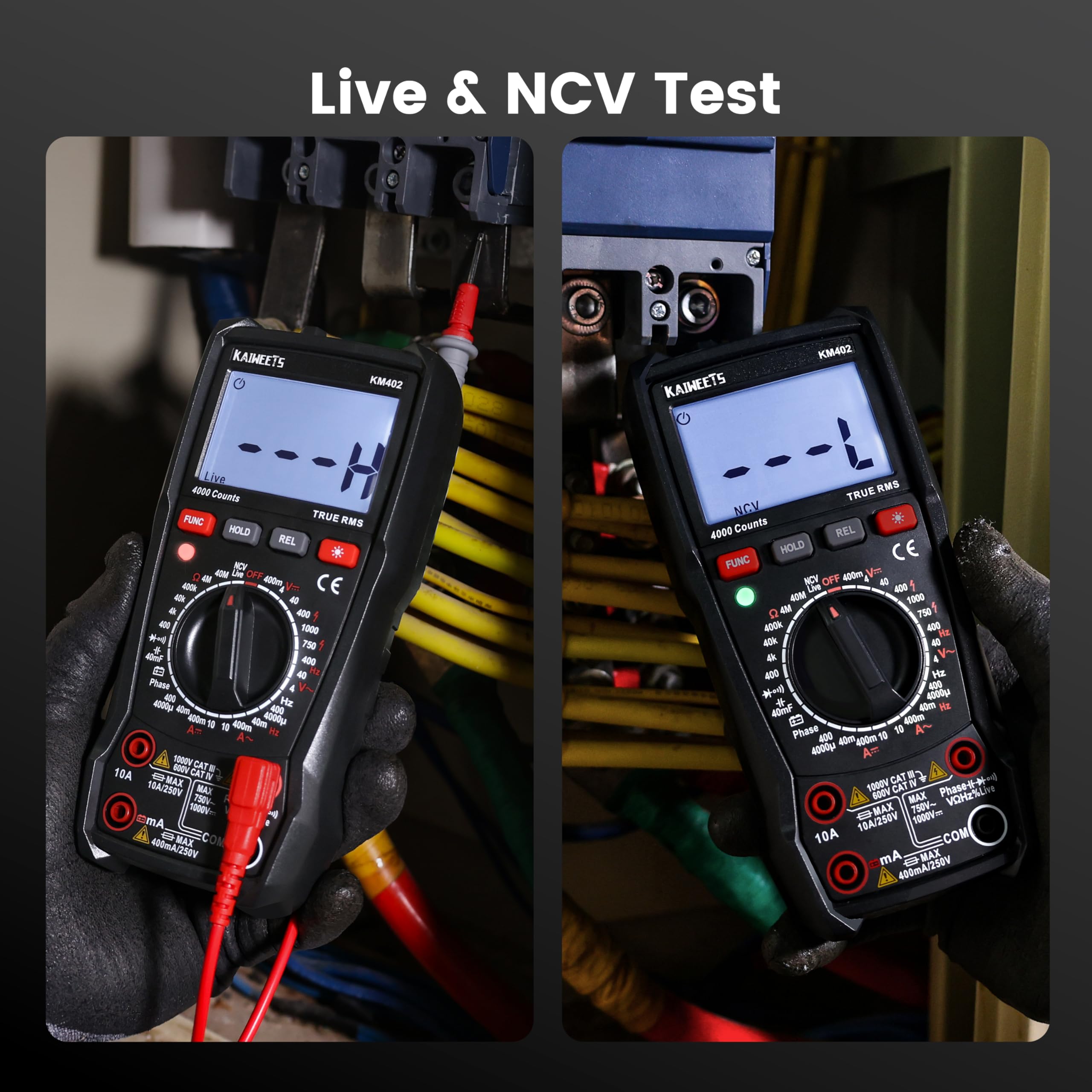 Snapklik.com : Digital Multimeter TRMS 4000 Counts Voltmeter Manually ...