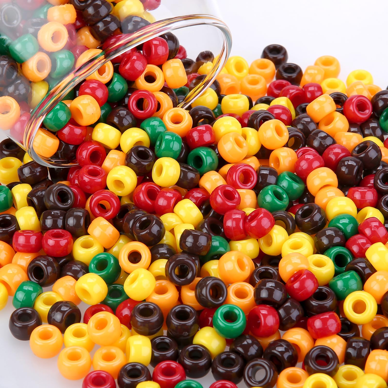 Amazon.com: Megoogo 1000PCS Fall Thanksgiving Pony Beads Assorted ...