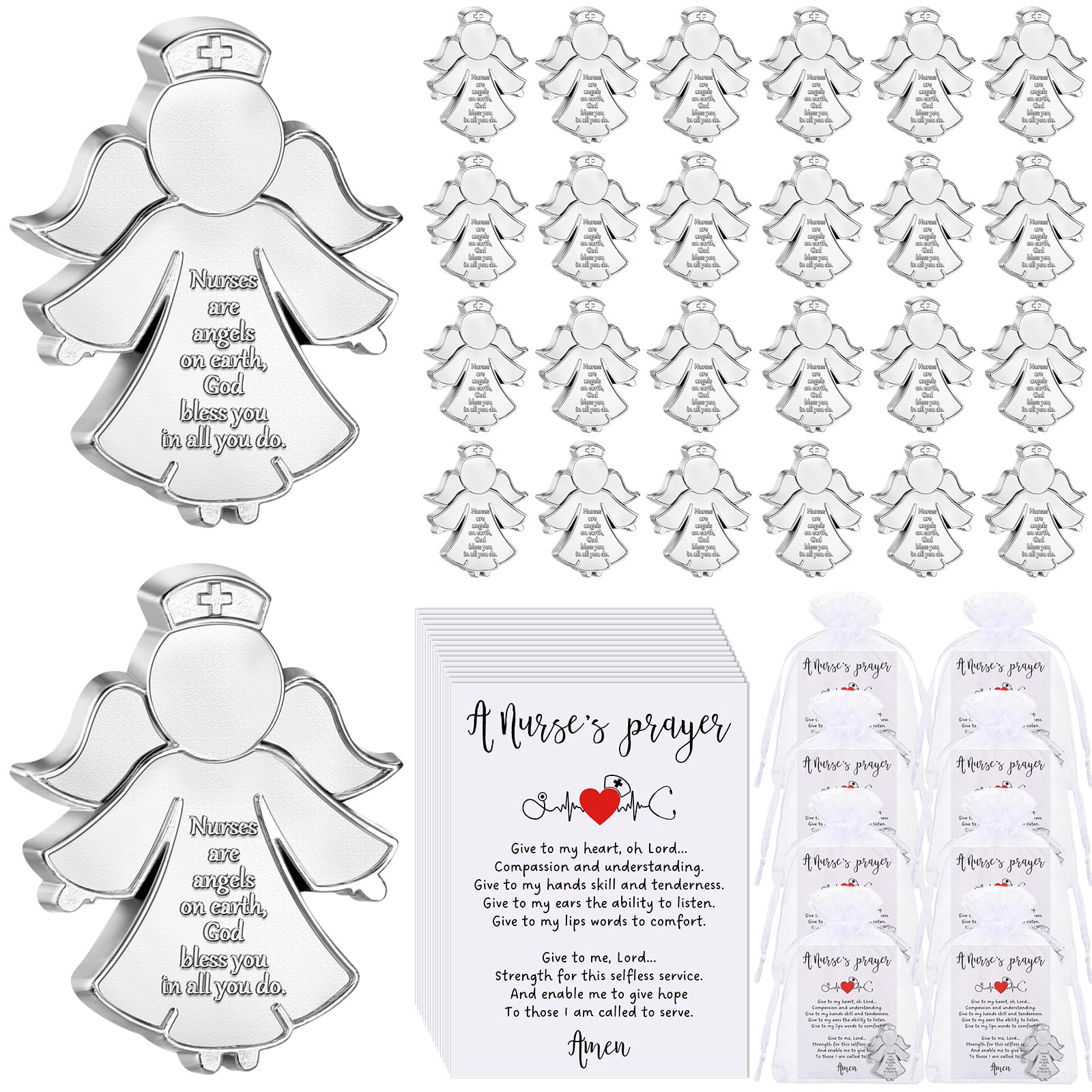 Amazon.com: Dinifee 25 Sets Nurse Appreciation Gift Included 25 Nurse ...