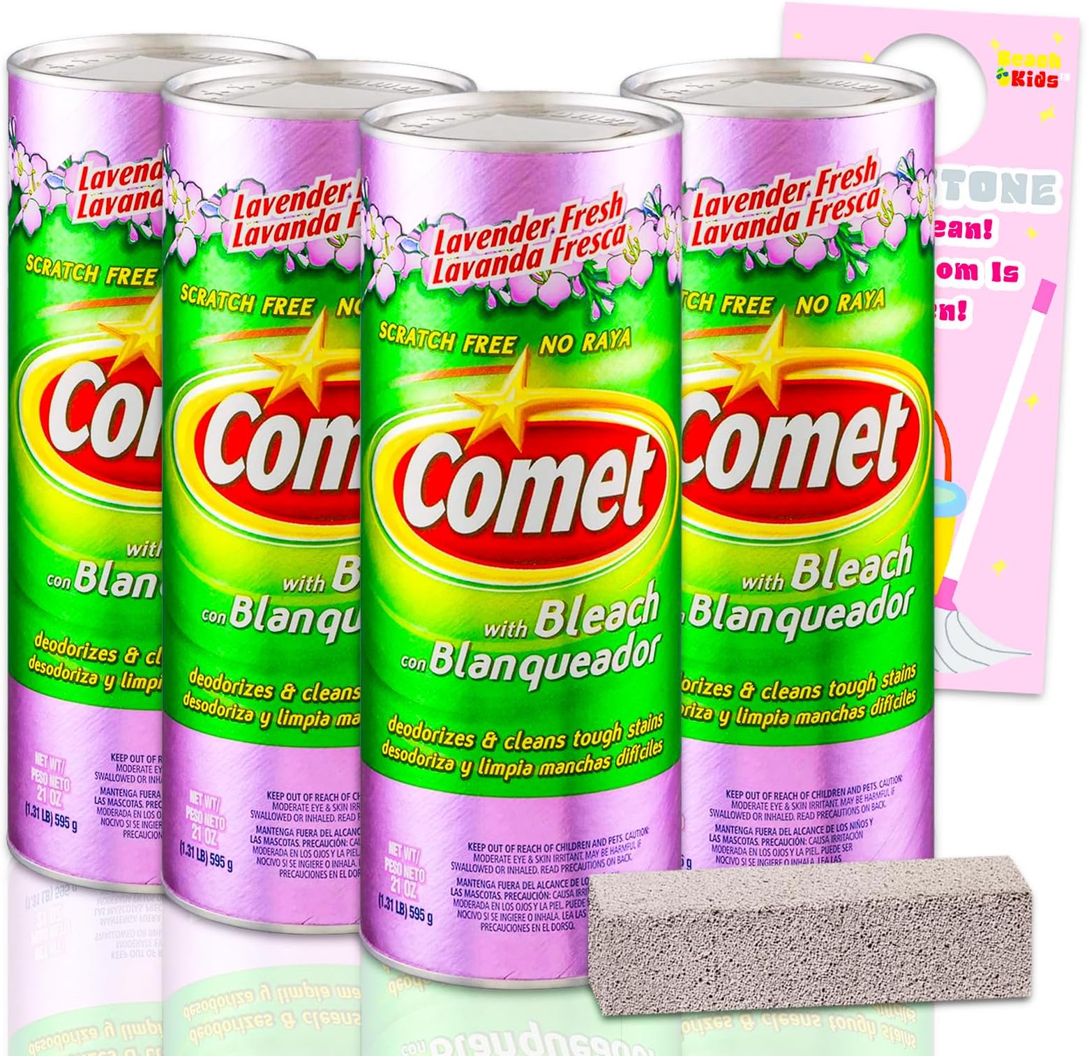 Amazon.com: Comet Cleaner with Bleach Powder Lavender Fresh 21-Ounces ...