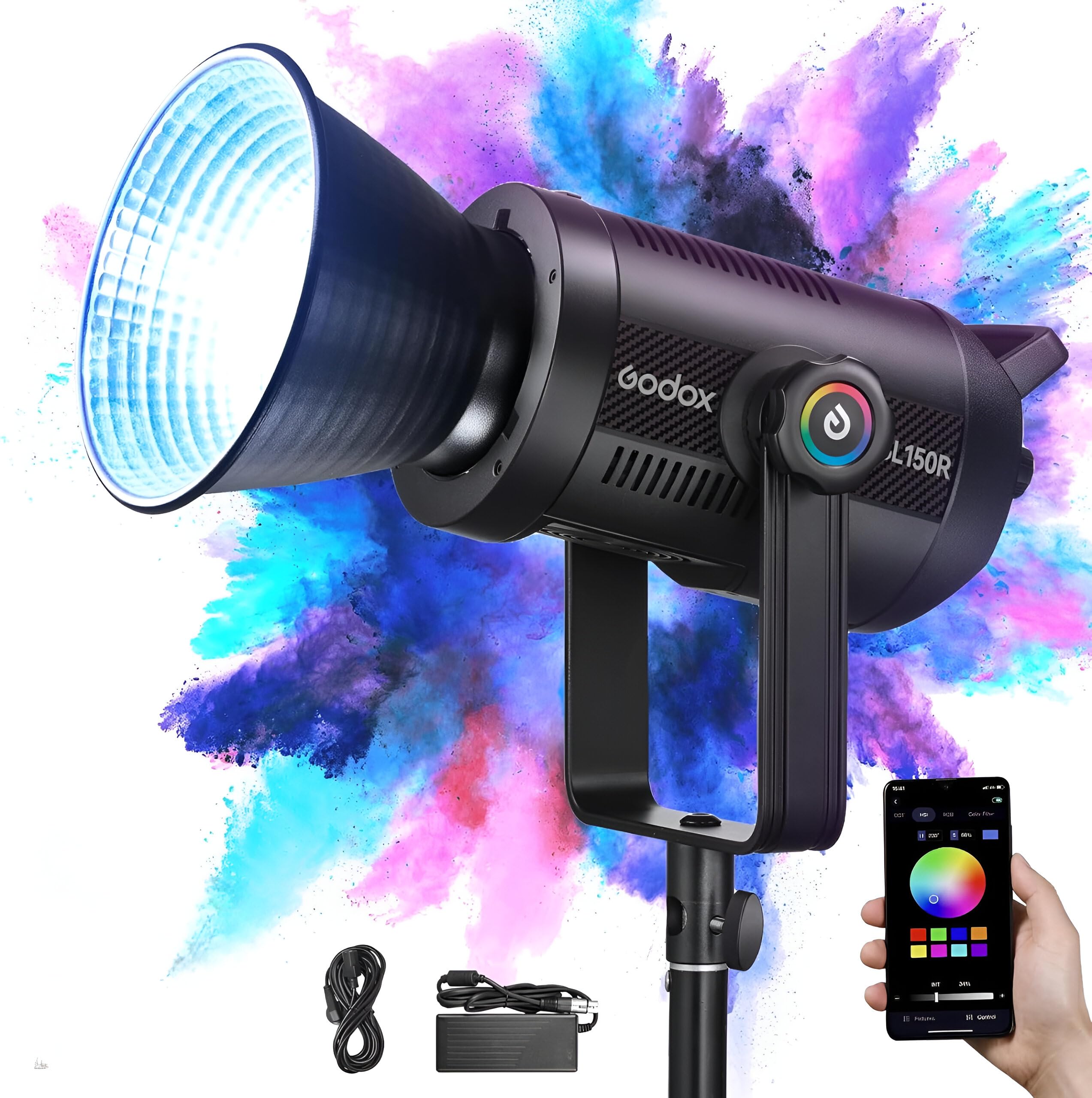 Godox SL150R 165W RGB LED Video Light | 5600K@1m CRI≥96, TLCI≥96 14 FX ...