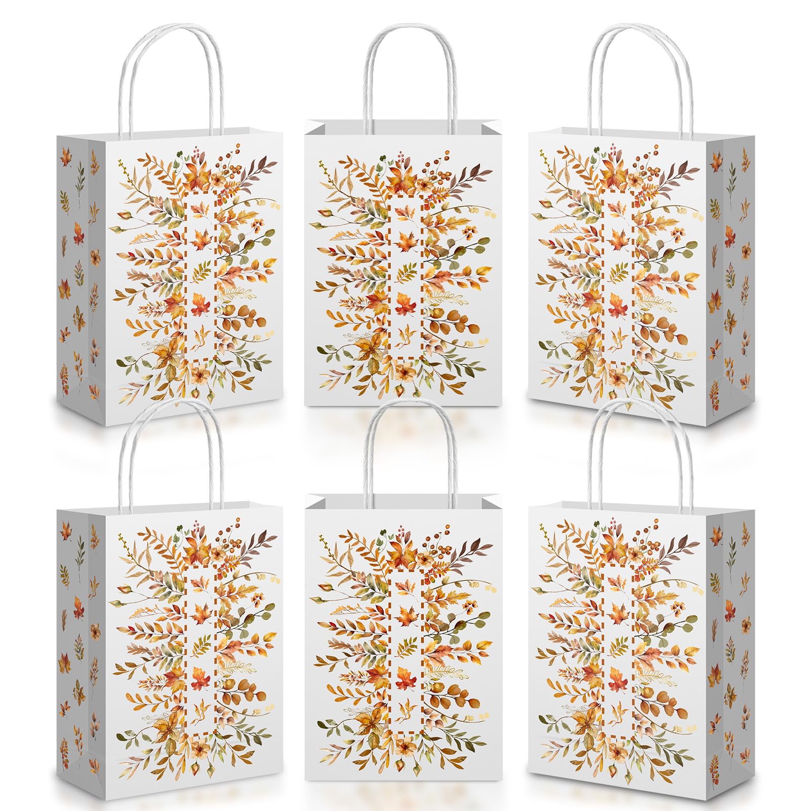 Amazon.com: Kolldenn 24 Pcs Fall Gift Bags with Handles Thanksgiving ...