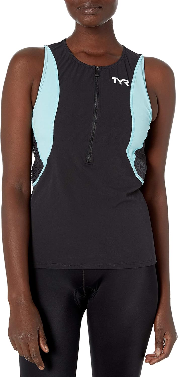 Amazon.com: TYR Women's Competitor Loose Tri Singlet with Bra ...
