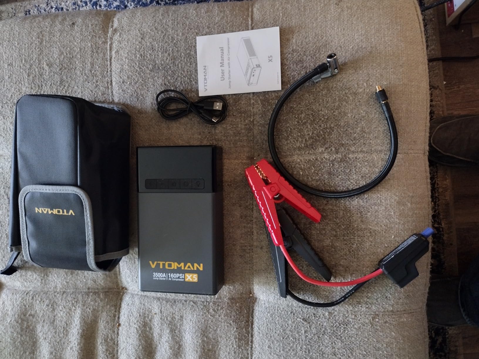 $17/mo - Finance VTOMAN X5 Jump Starter with Air Compressor, 3500A ...