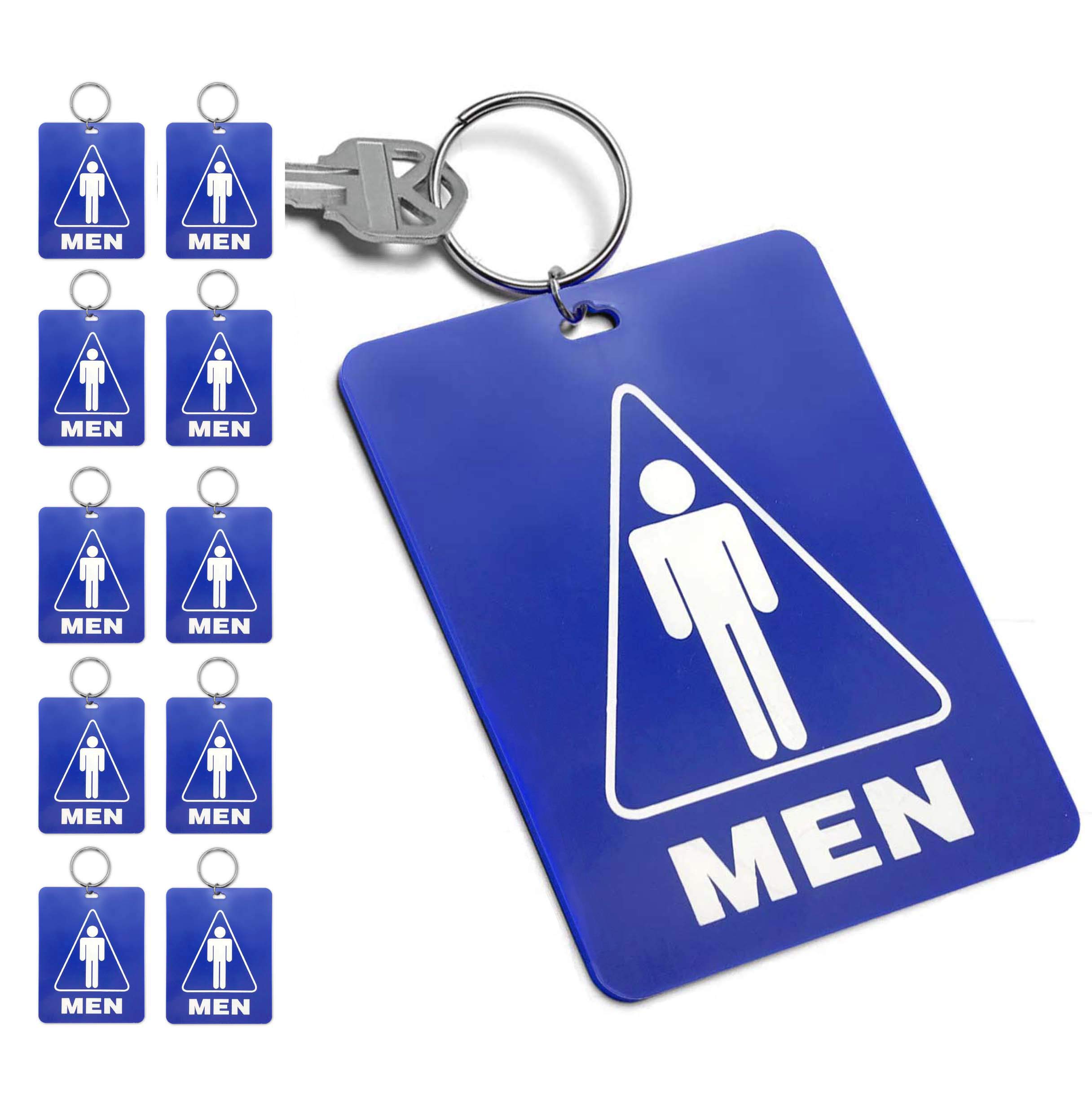 Amazon.com : Lucky Line 53100 Men's Restroom Tag, Royal Blue, 10 Count ...